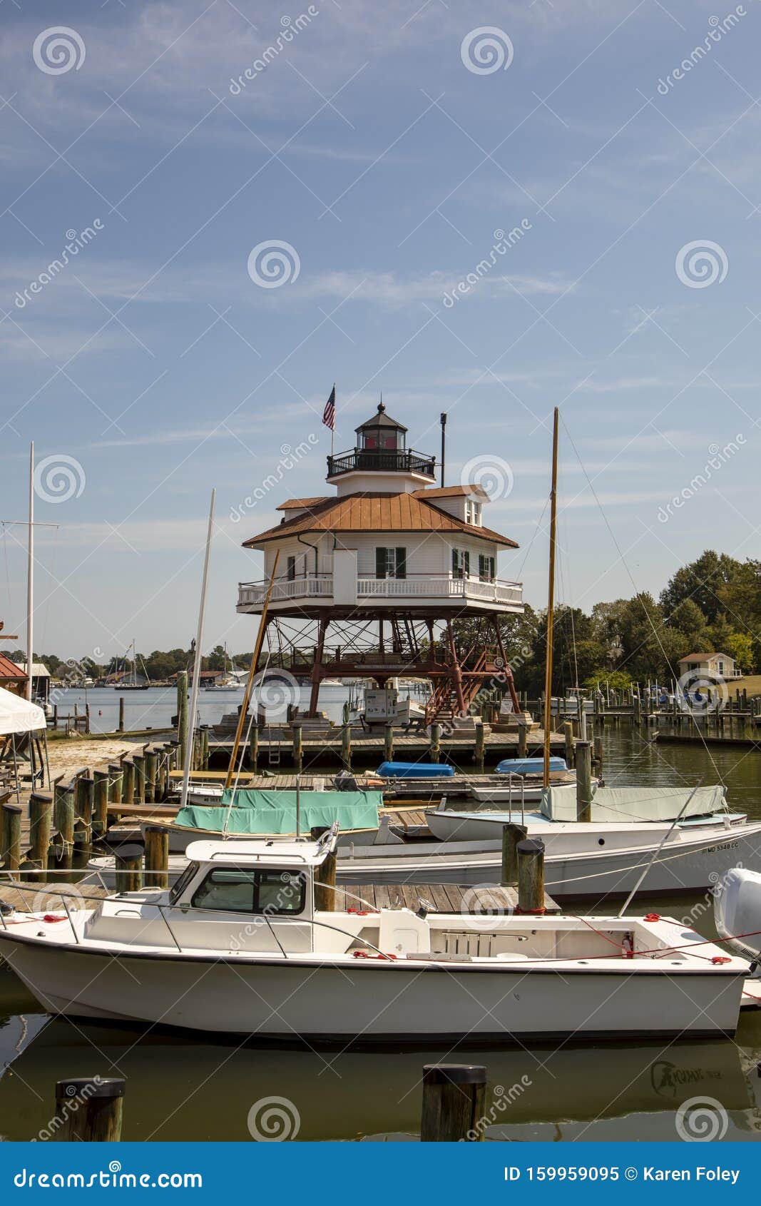 Solomons Lump Lighthouse In Chesapeake Bay Stock Image | CartoonDealer ...