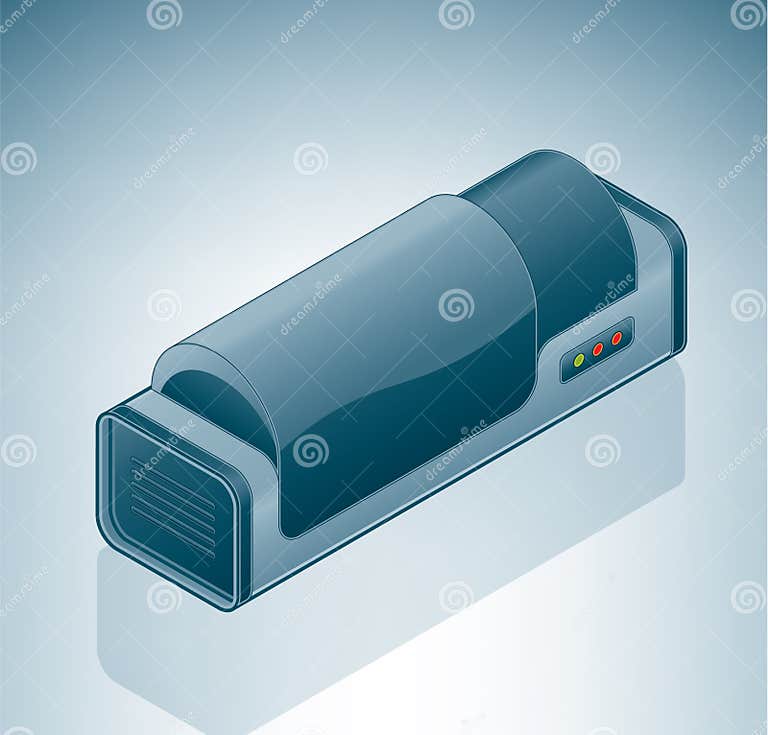 Drum Scanner stock vector. Illustration of negative, electronic - 14424975