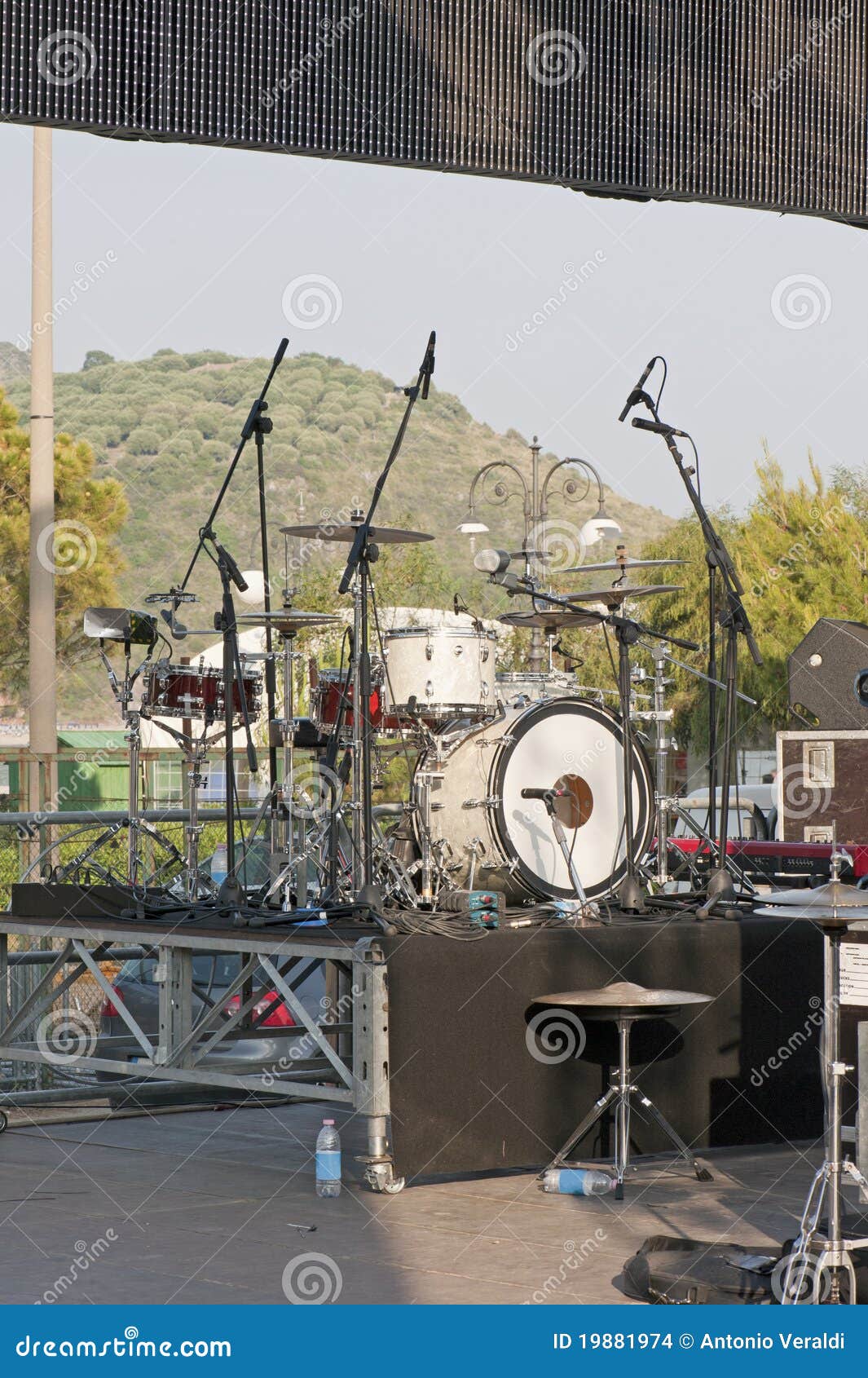 Drum set stock photo. Image of festival, music, percussions - 19881974