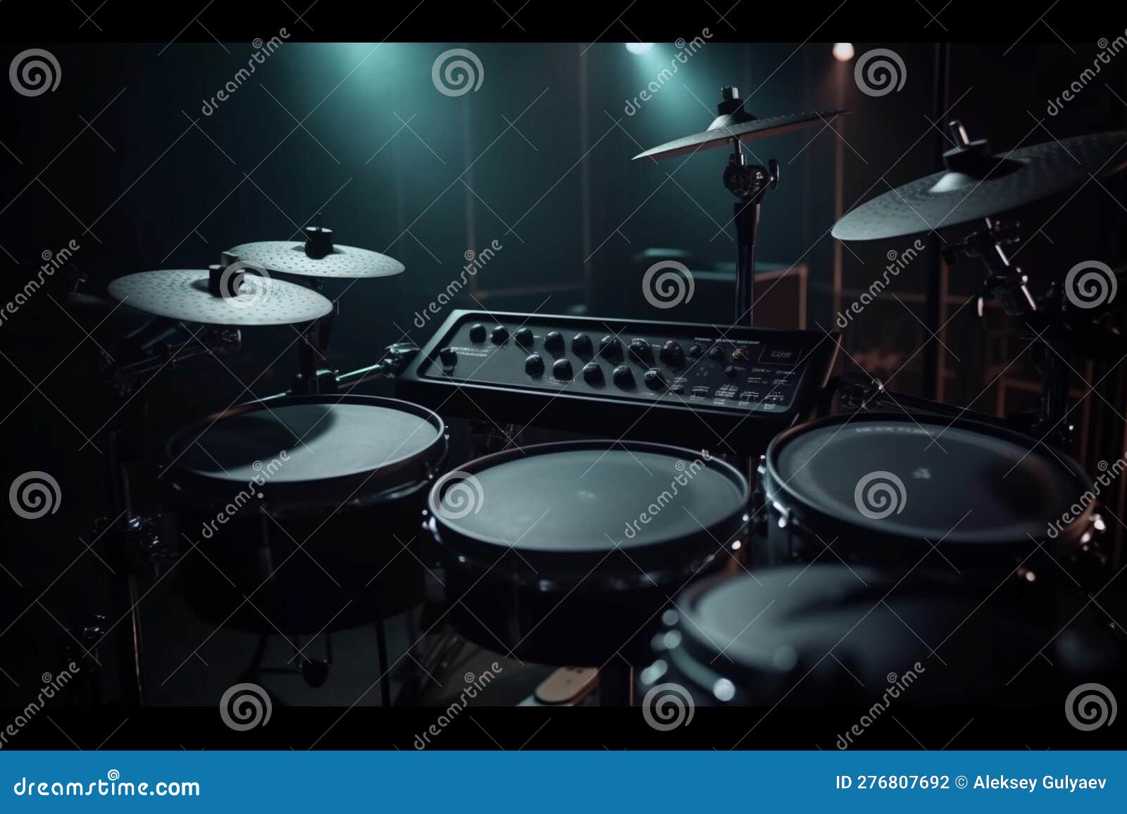 A Drum Set Is Shown With The Word Drum On It. AI Generation Royalty ...