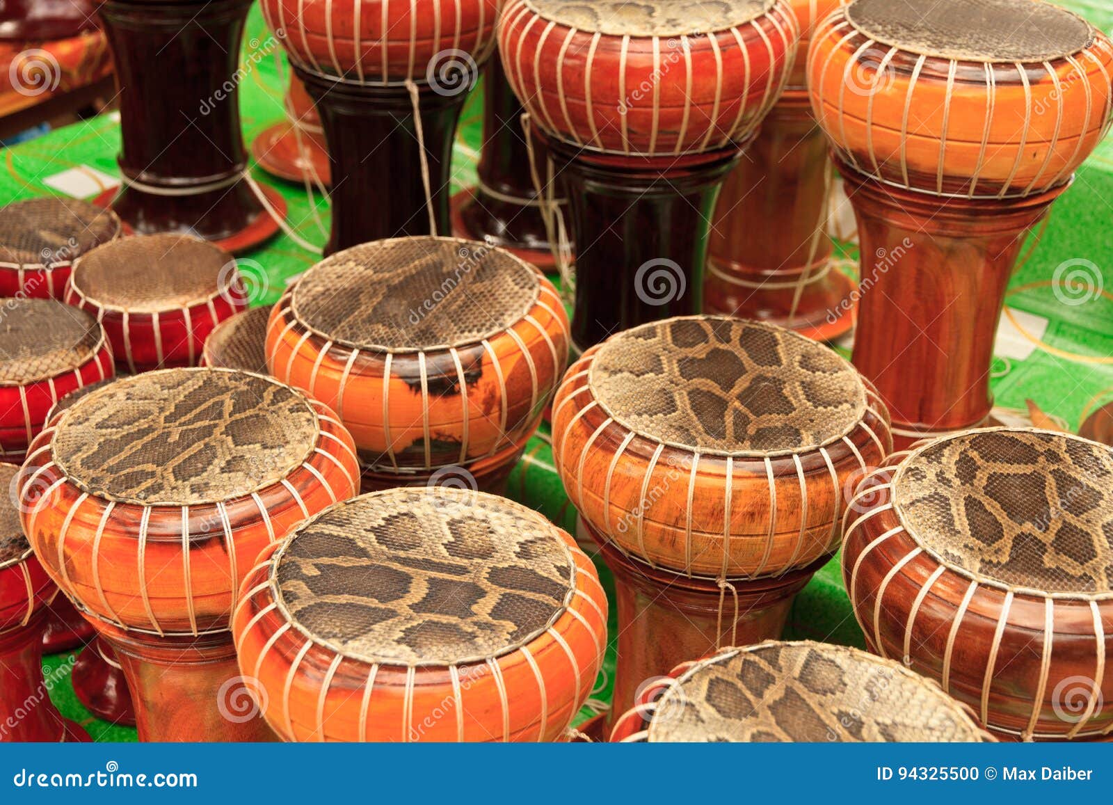 Drum Surface from Snake Skin Stock Photo - Image of background, leather ...