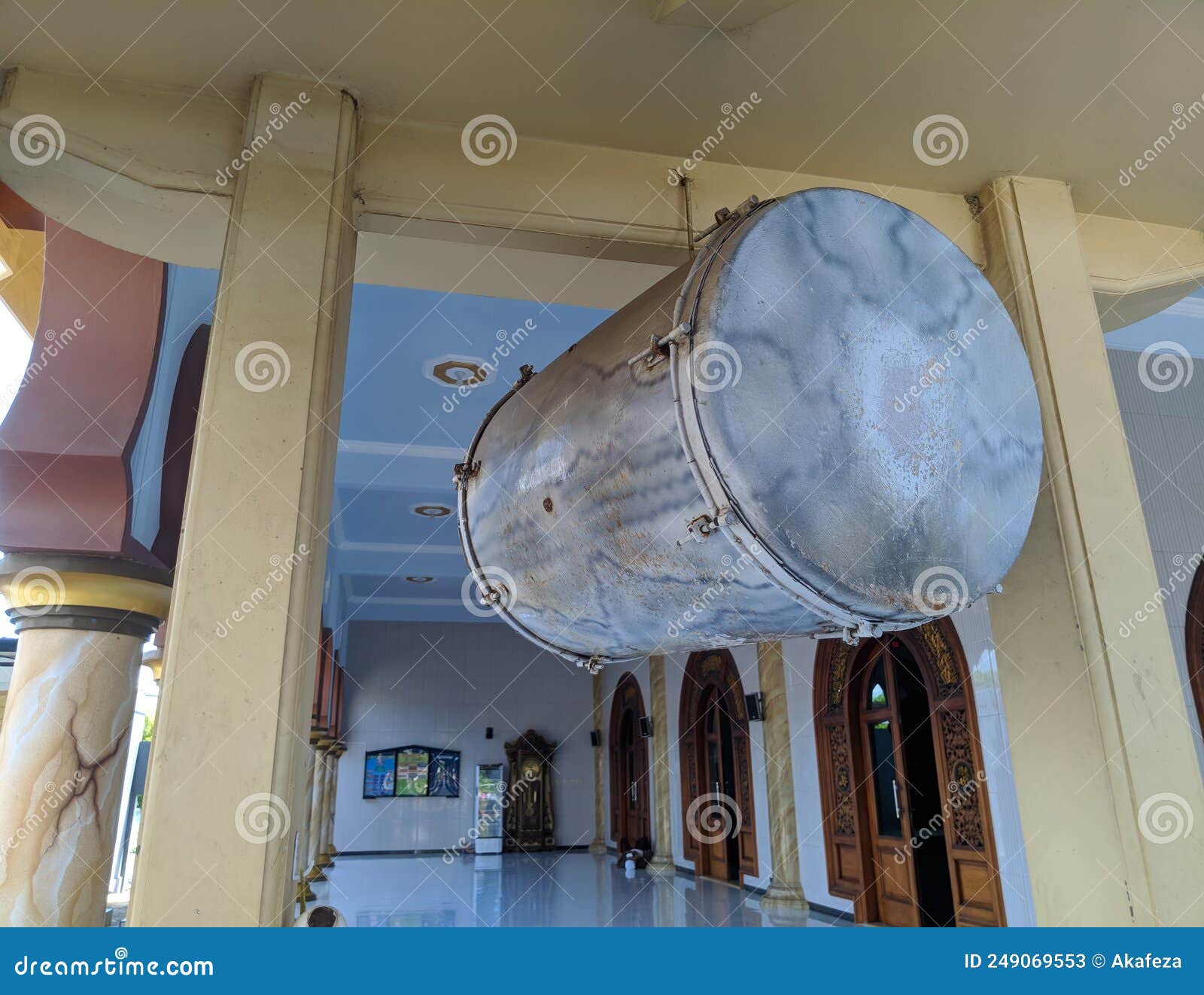 A Drum on the Terrace of a Mosque Editorial Stock Photo - Image of ...