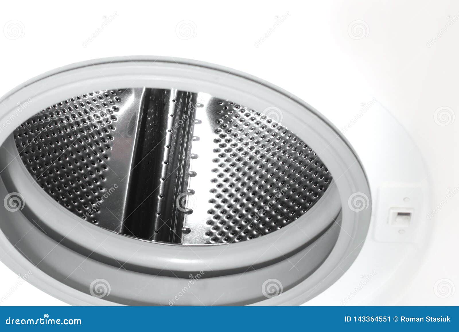 Drum in the Washing Machine Stock Image - Image of machine, close ...