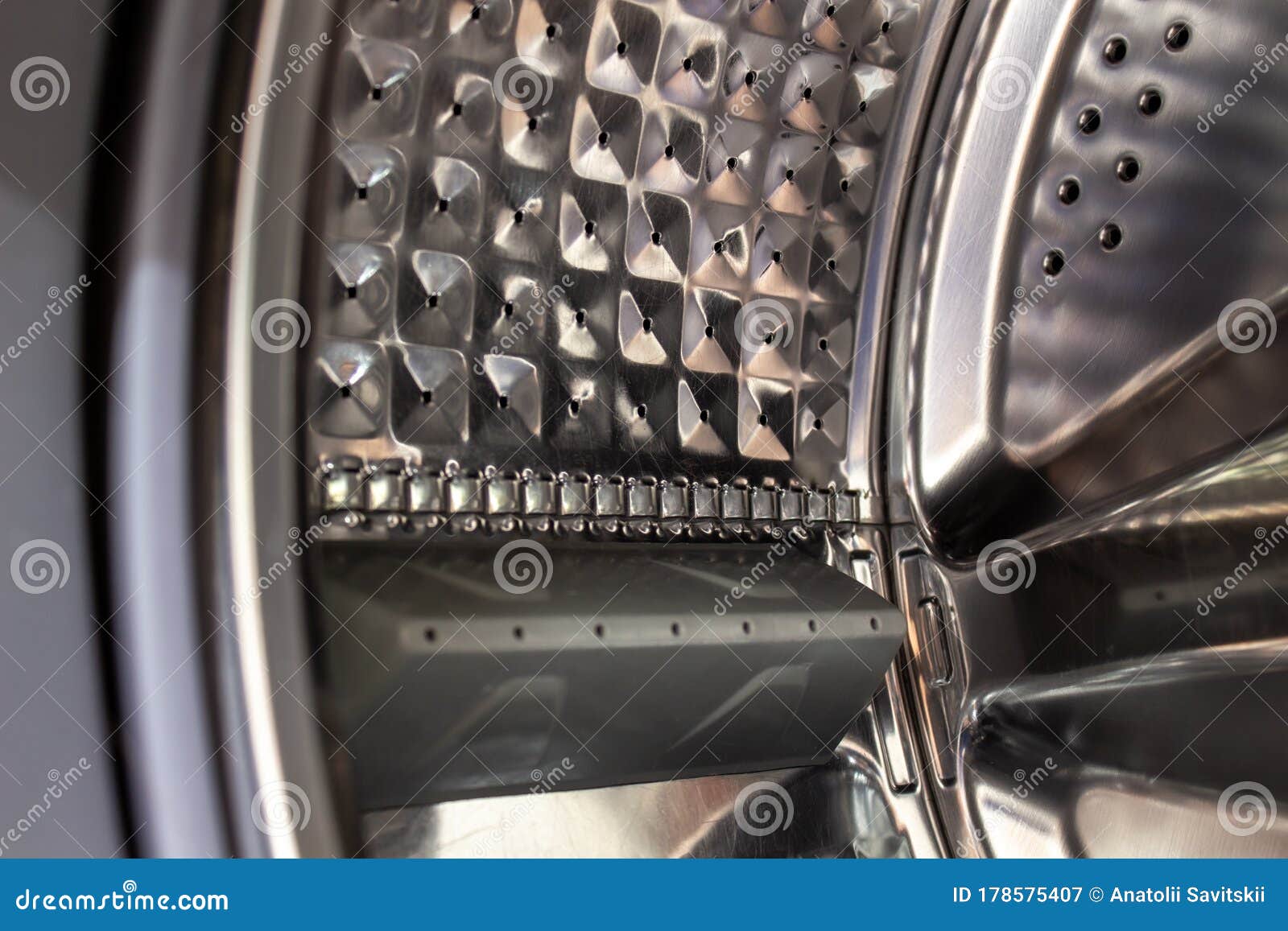 The Drum of the Washing Machine. Details of the Washing Machine Stock ...