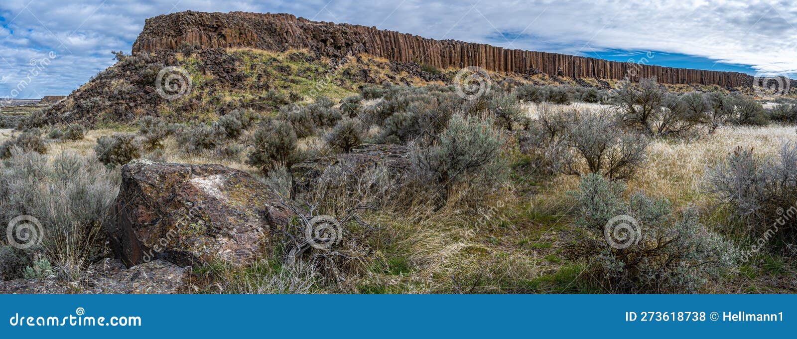 Drumheller Channel Basalt Columns Stock Photo - Image of tourism, vale ...