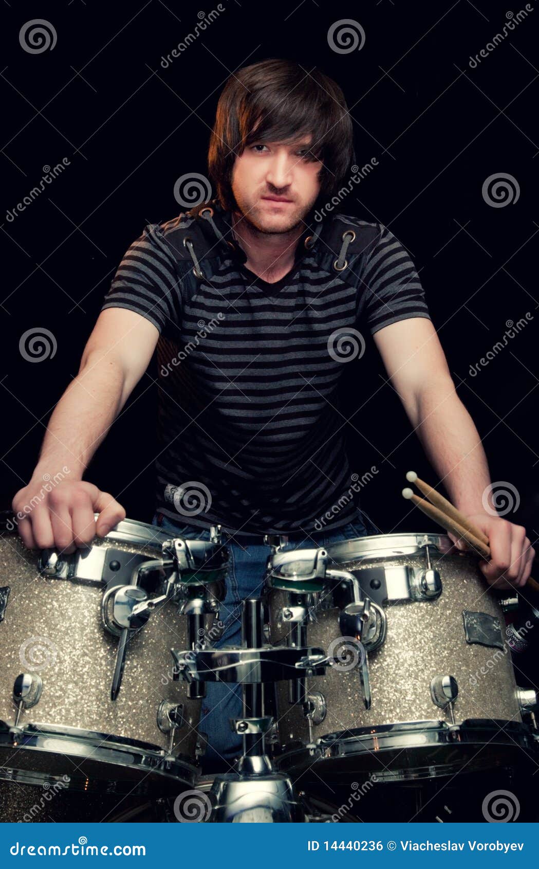 Drummer stock photo. Image of profession, drum, installation - 14440236