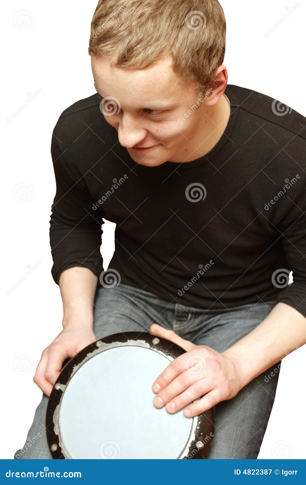 Drummer stock image. Image of entertainment, smile, adult - 4822387