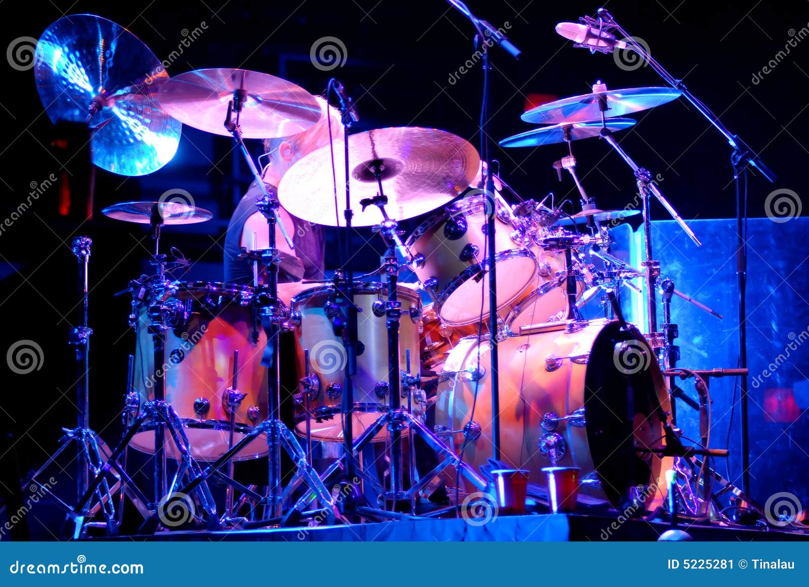 Drummer stock image. Image of cymbals, musician, drum - 5225281