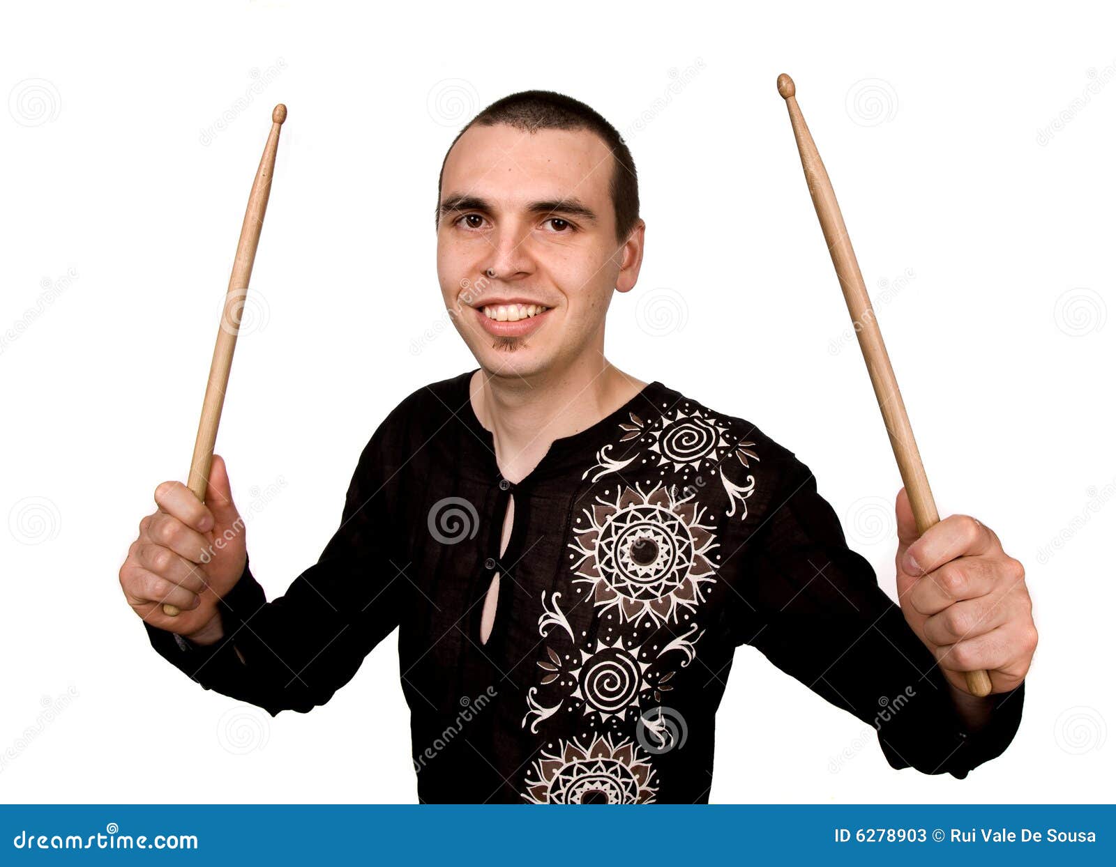 Drummer stock image. Image of adult, fashion, model, caucasian - 6278903