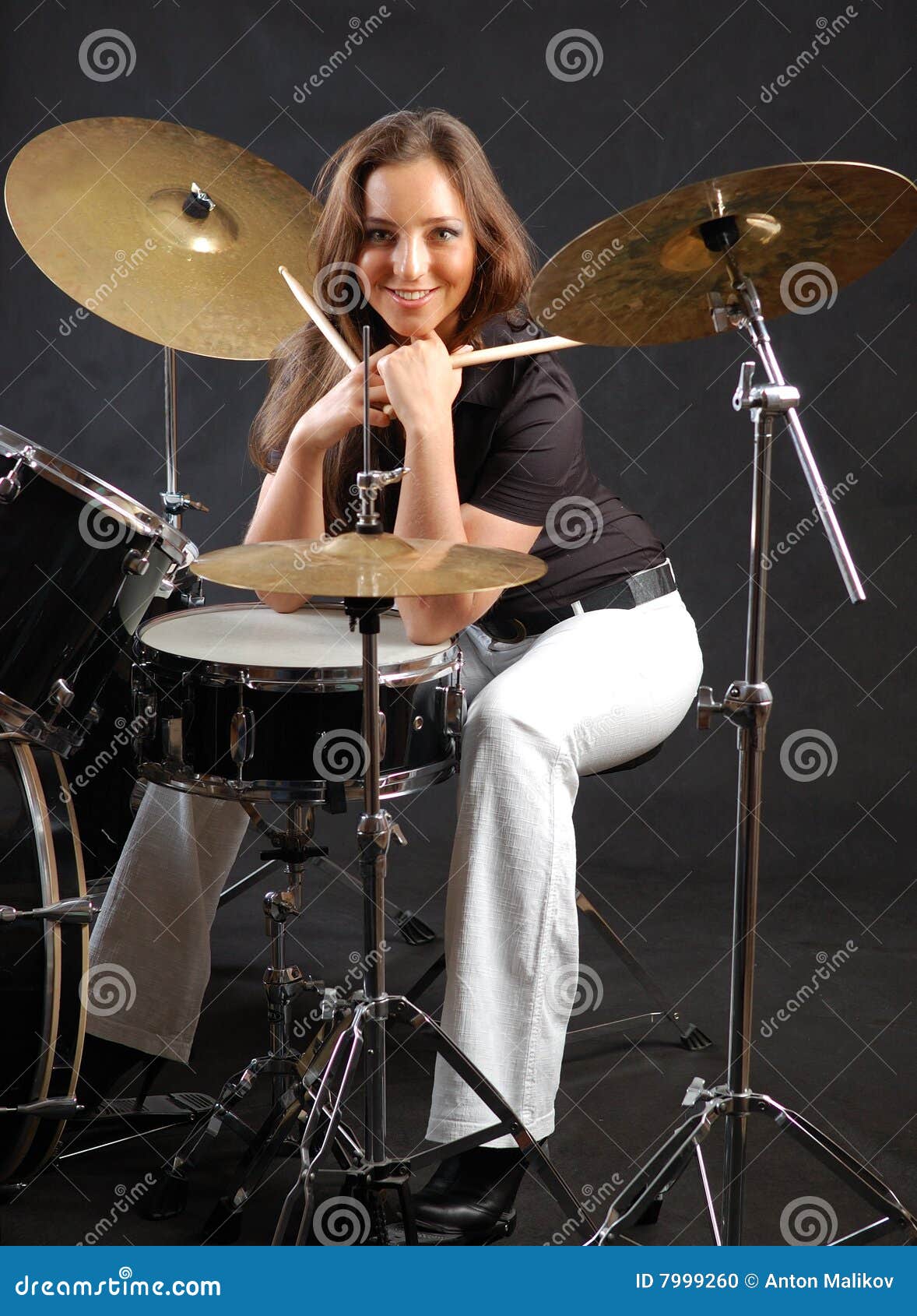 Drummer stock photo. Image of instrument, cymbals, student - 7999260