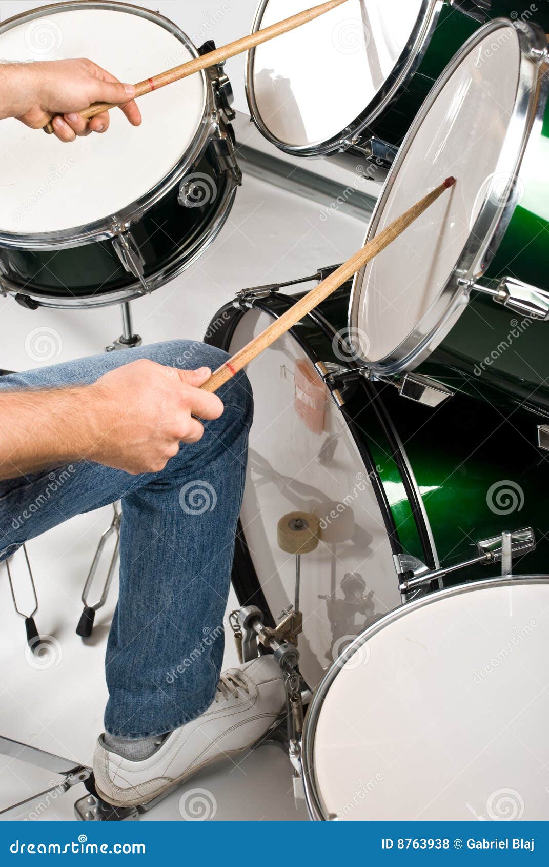 Drummer stock photo. Image of person, entertainment, metal - 8763938