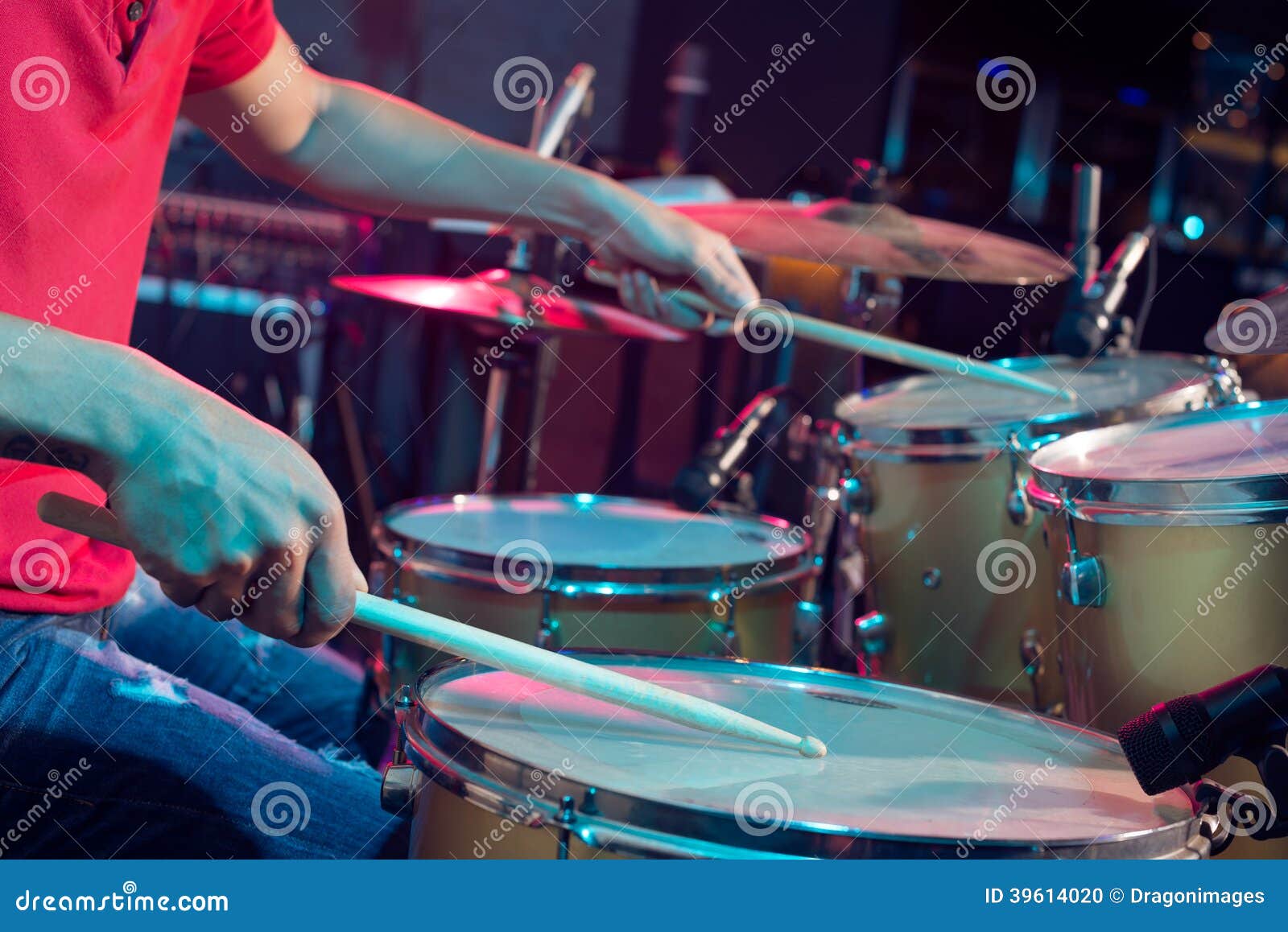 Drummer stock photo. Image of music, occupation, melody - 39614020