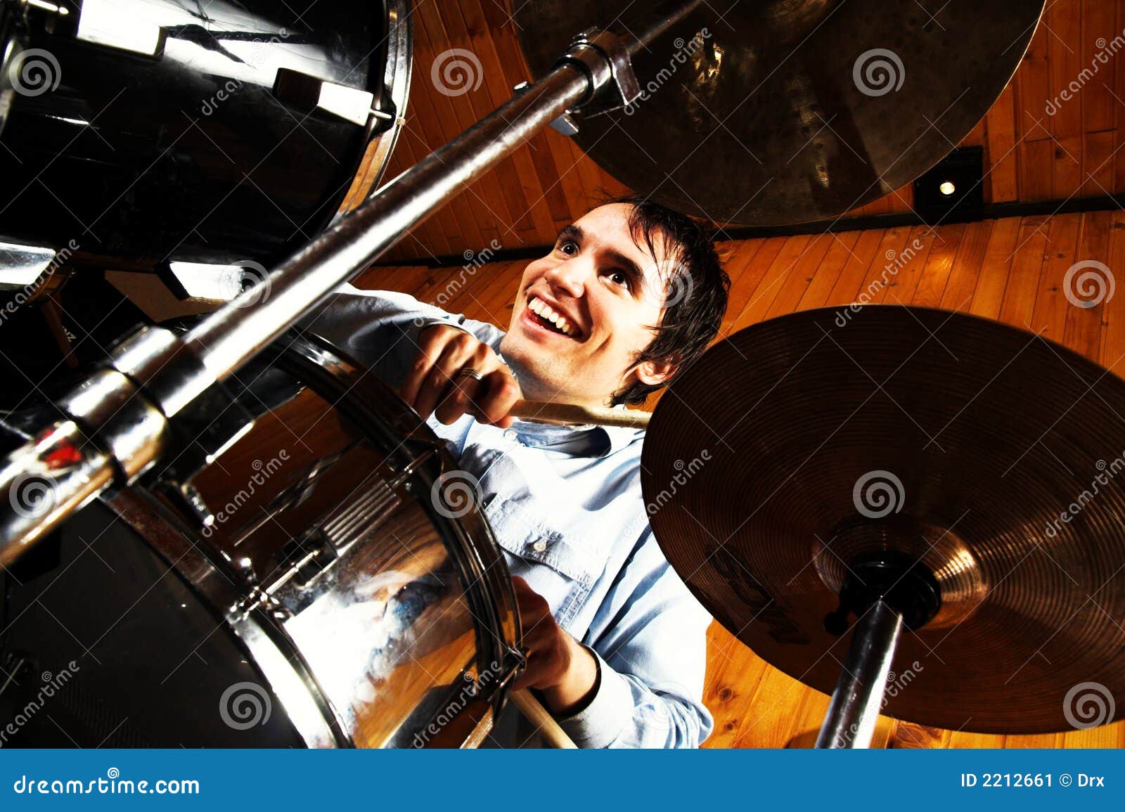 Drummer in drums stock image. Image of song, club, star - 2212661