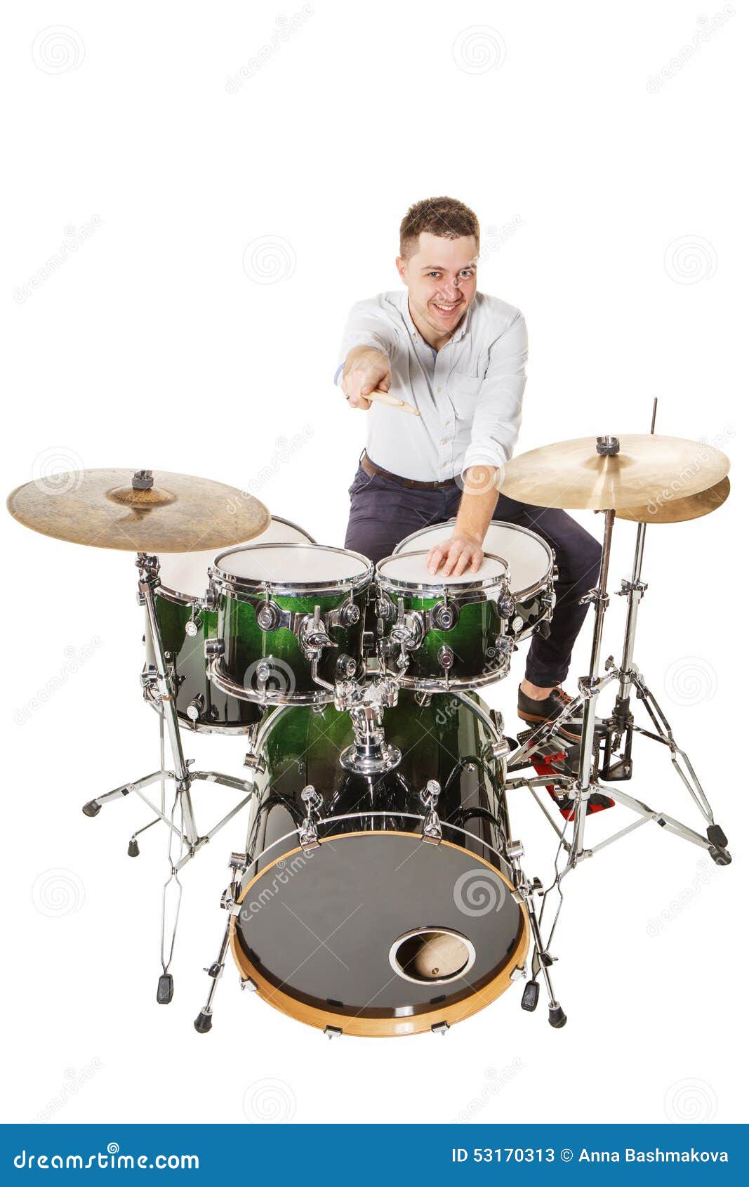 Drummer stock image. Image of musical, rock, percussion - 53170313