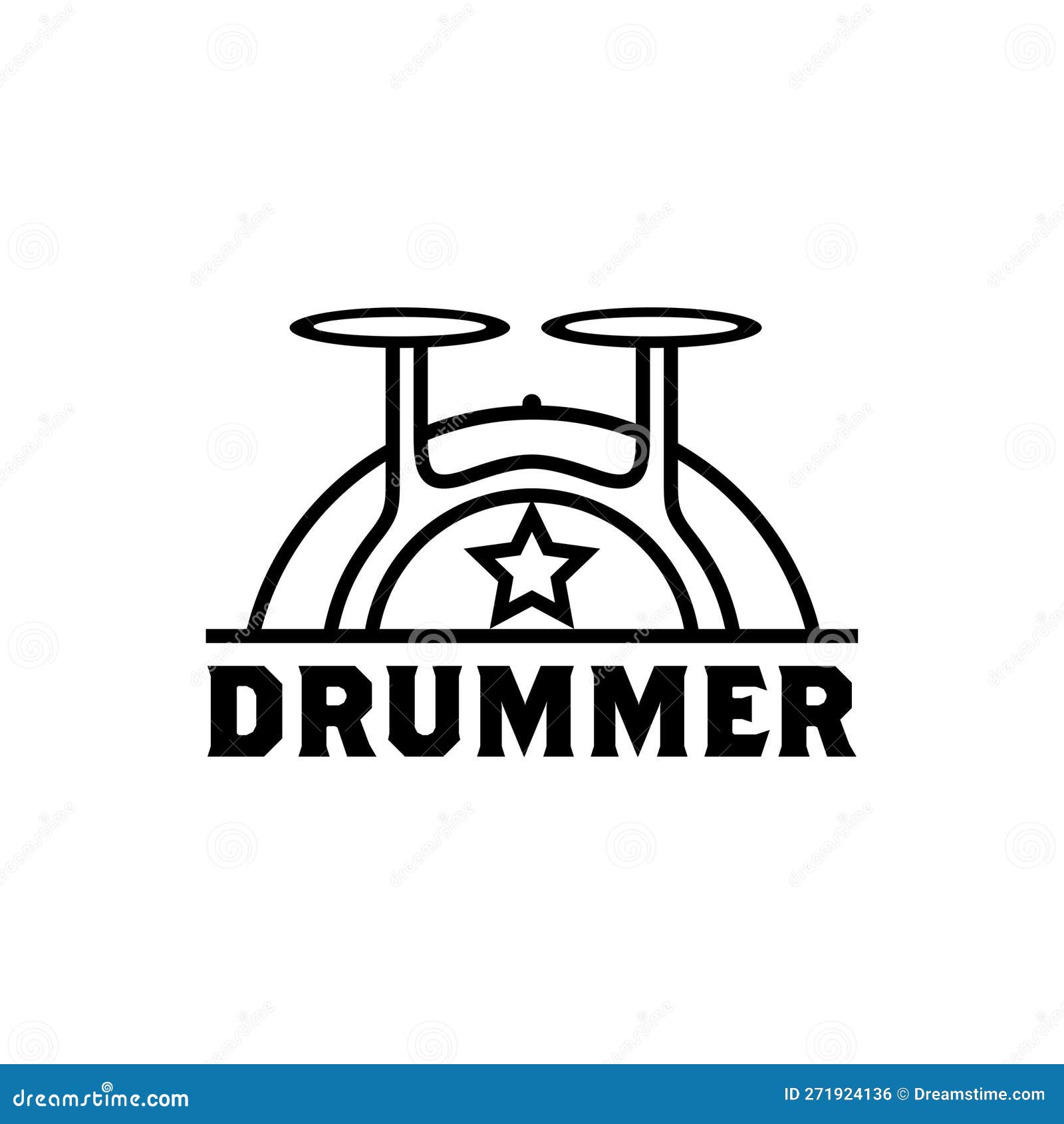 Drummer Logo Design for Percussion Music, Music Studio or Music Concert ...