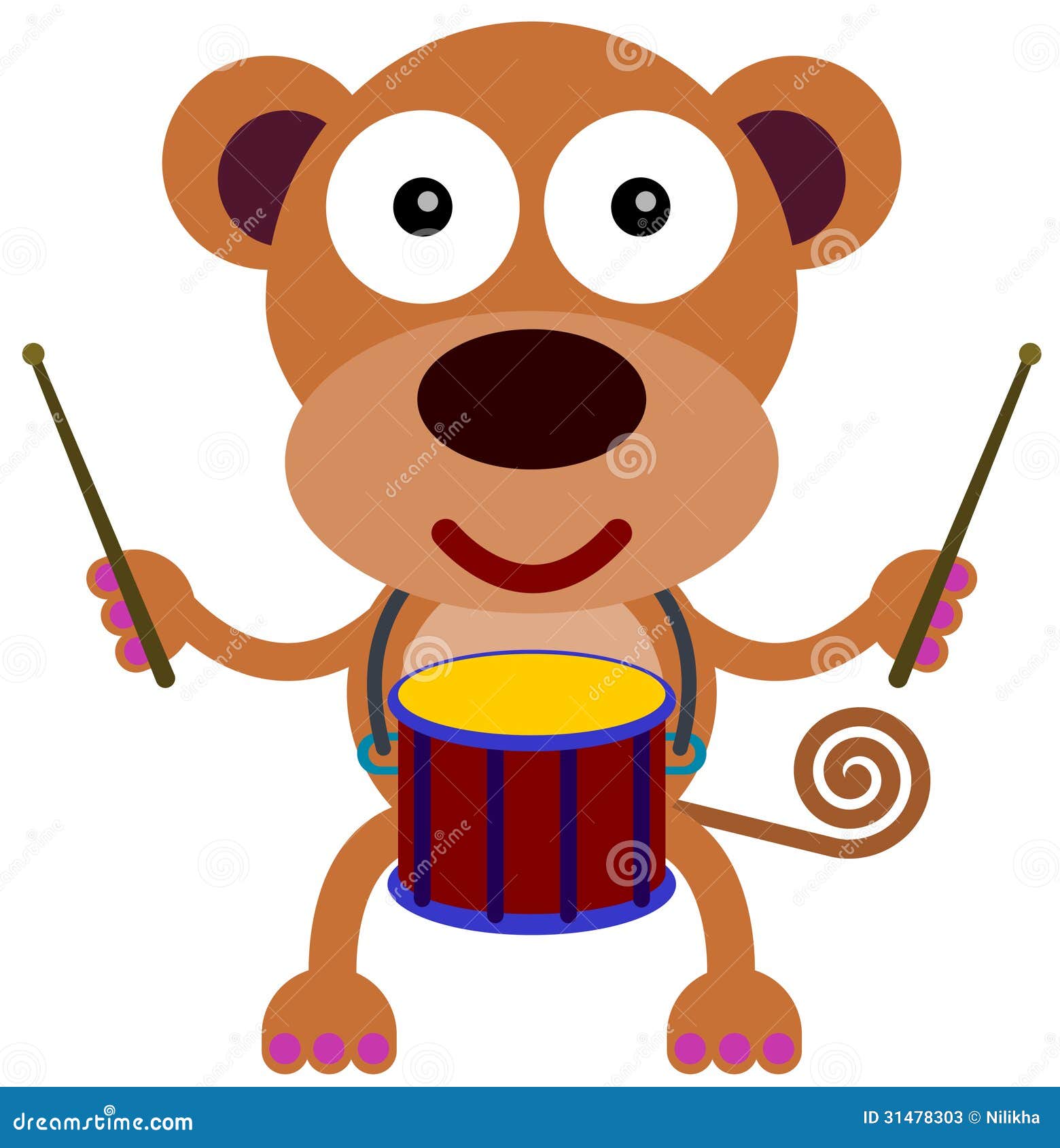 Drummer monkey stock illustration. Illustration of performance - 31478303 Drummer monkey stock illustration. Illustration of performance - 31478303