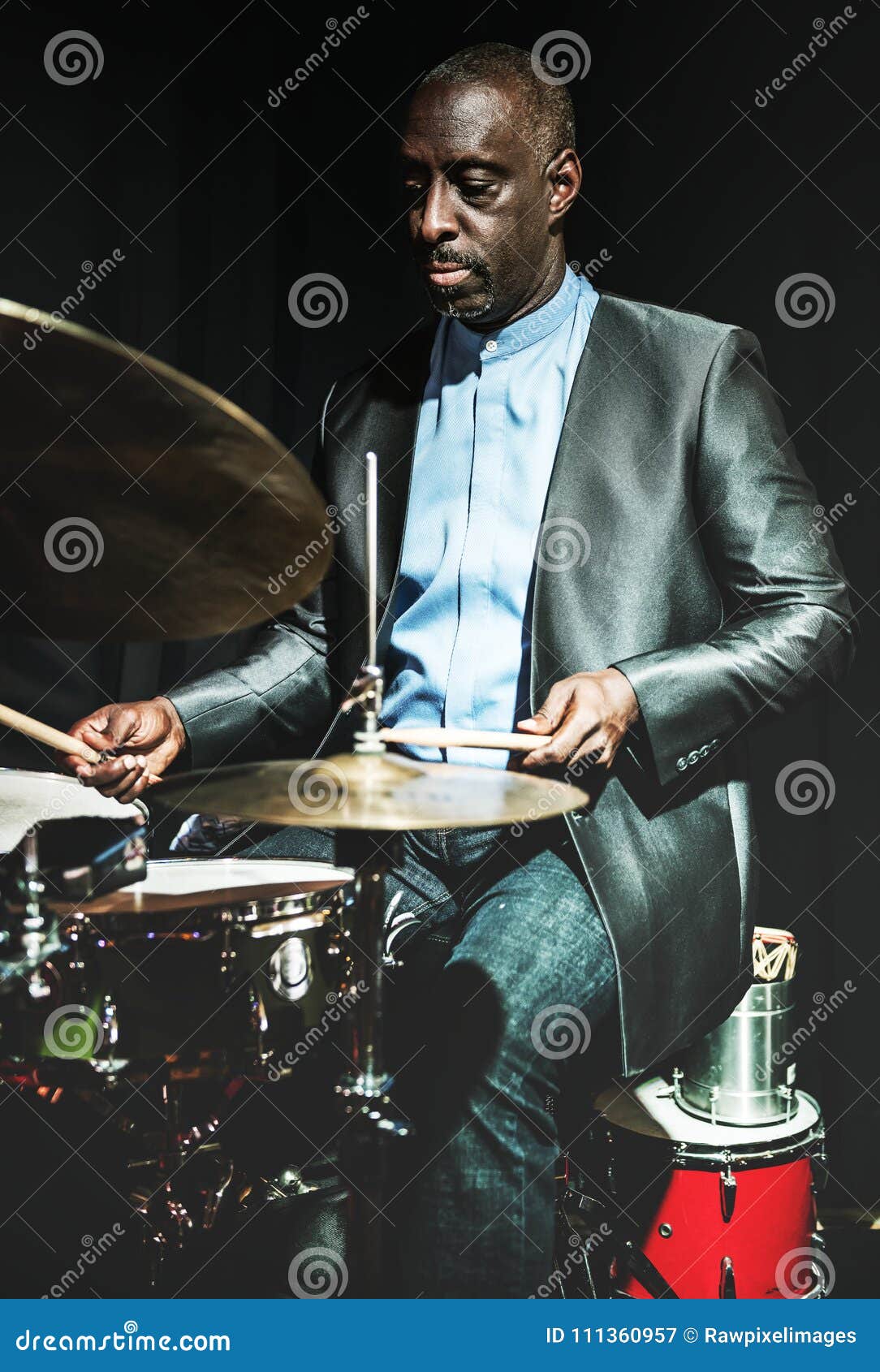 Drummer Performing in an Event Stock Image - Image of people, sound ...