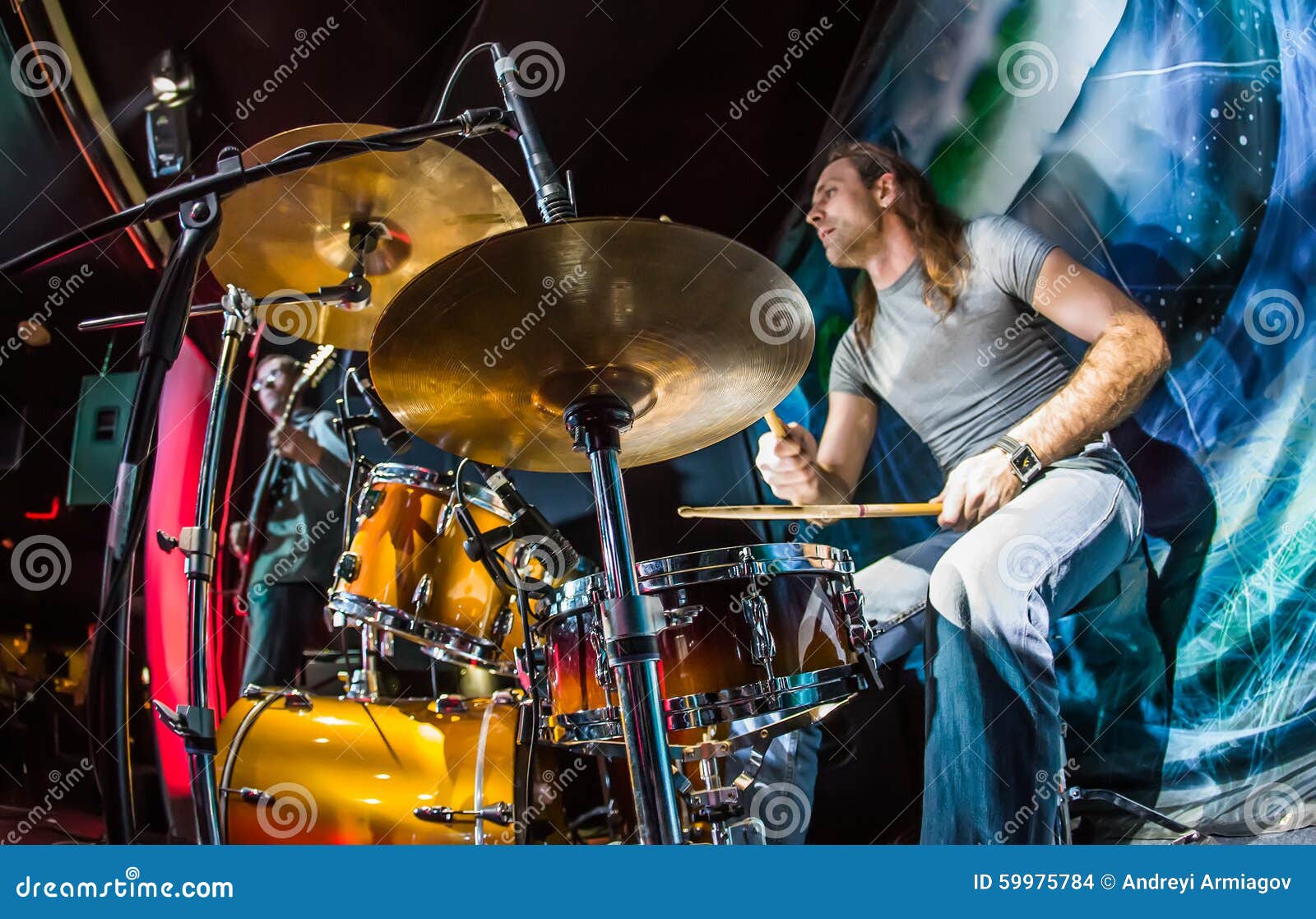 Drummer stock photo. Image of background, hand, action - 59975784