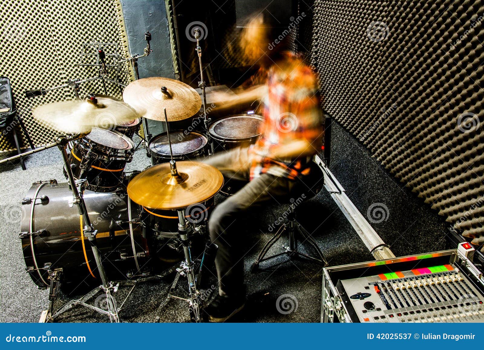 Drummer stock image. Image of drummer, music, drum, rehearsal - 42025537