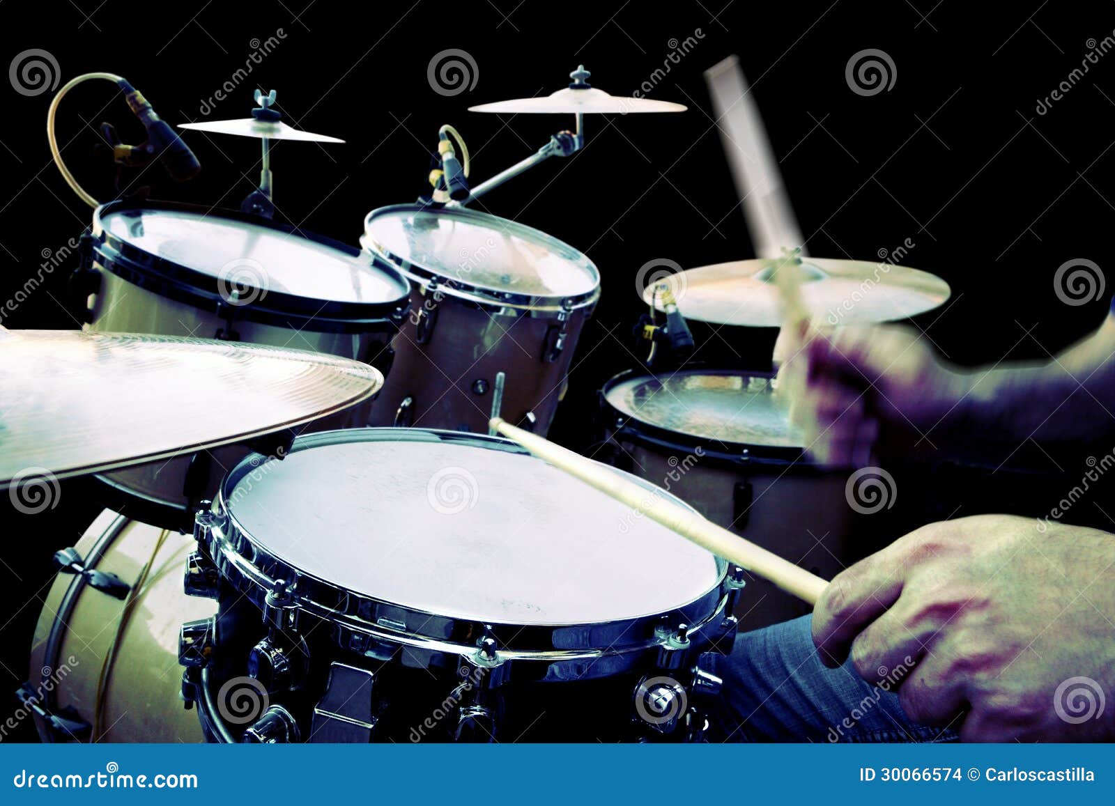 Drum stock photo. Image of detail, dark, horizontal, live - 30066574