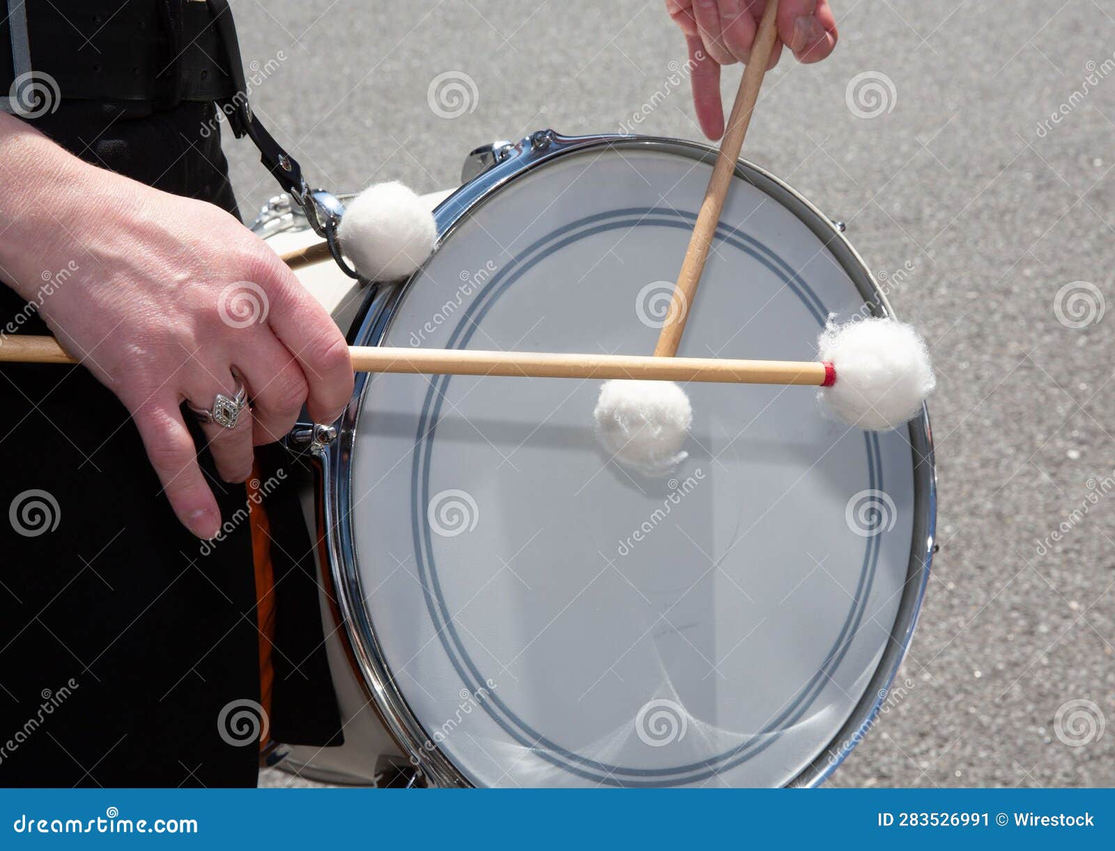Drummer Playing with Sticks Stock Image - Image of percussive, pedal ...