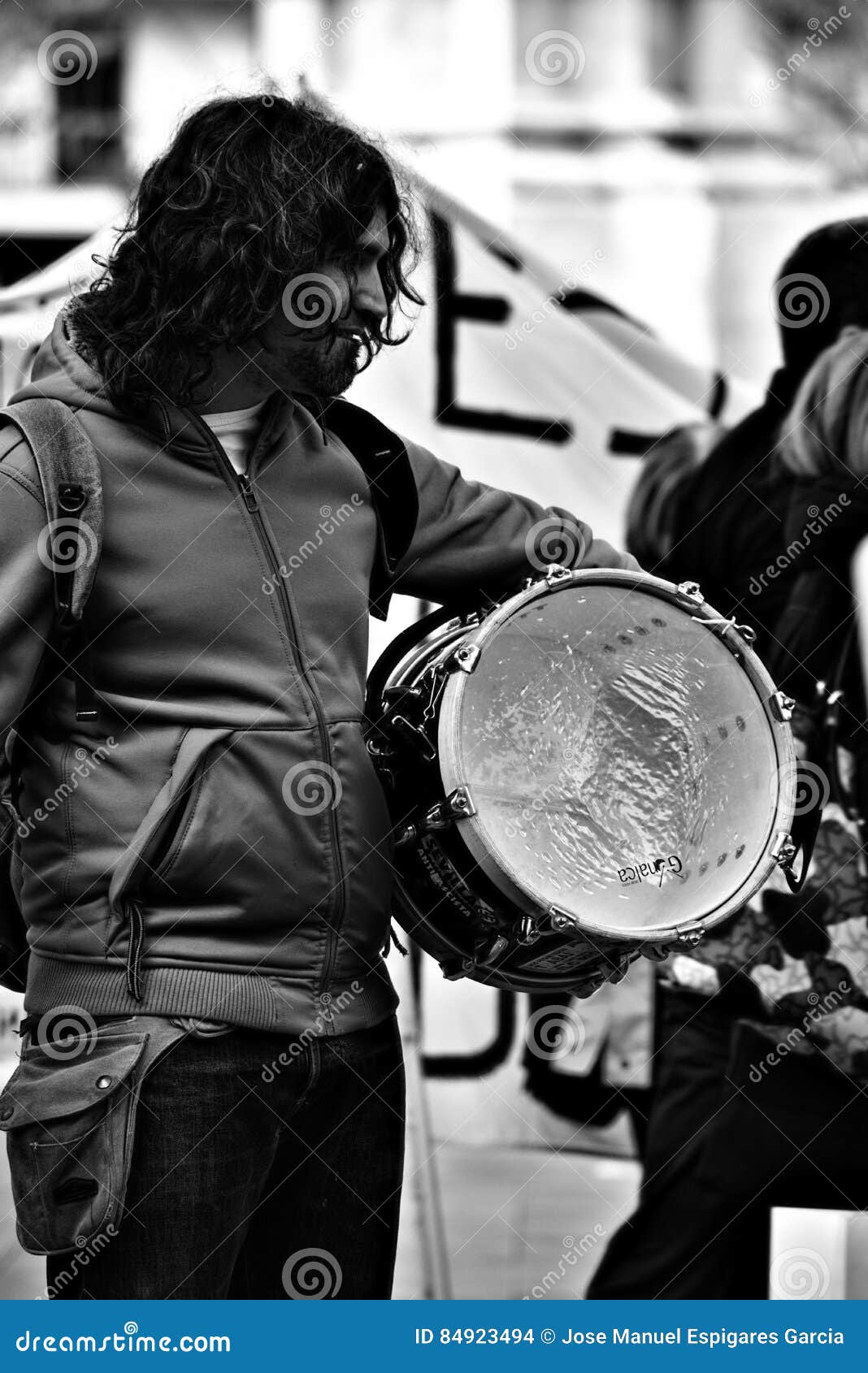 A drummer in a protest 50 editorial stock image. Image of drum - 84923494