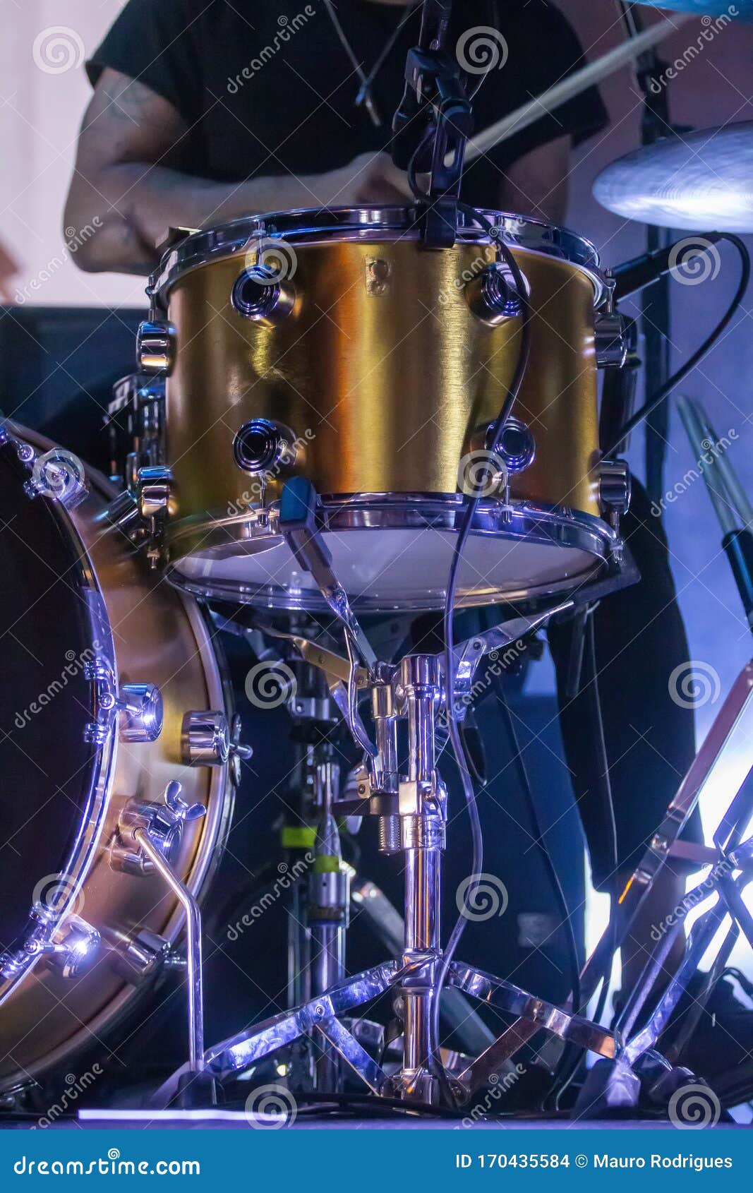 Drummer on a rock concert stock photo. Image of algarve - 170435584