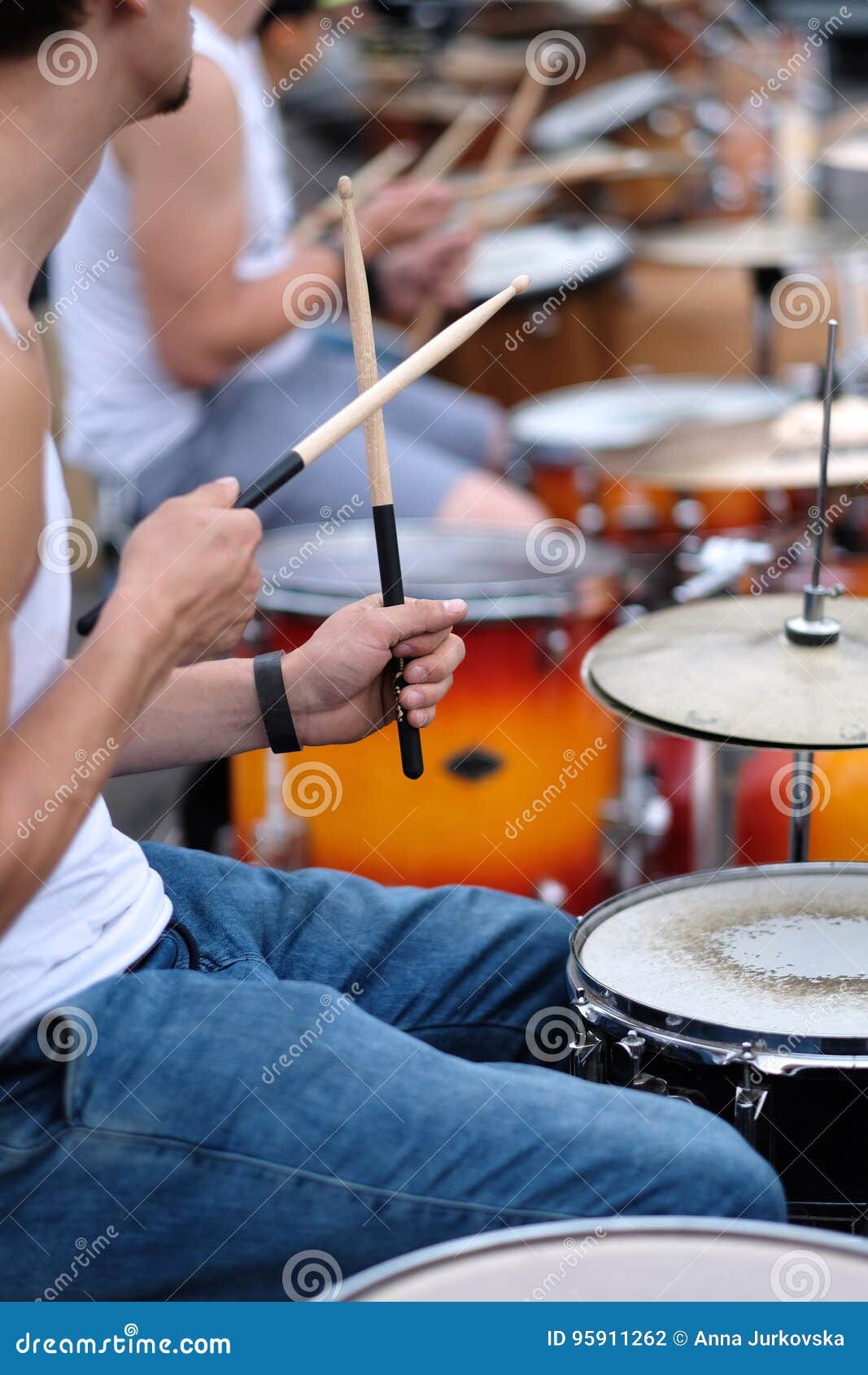 The Drummer& X27;s Hands Editorial Photography - Image of bracelet ...
