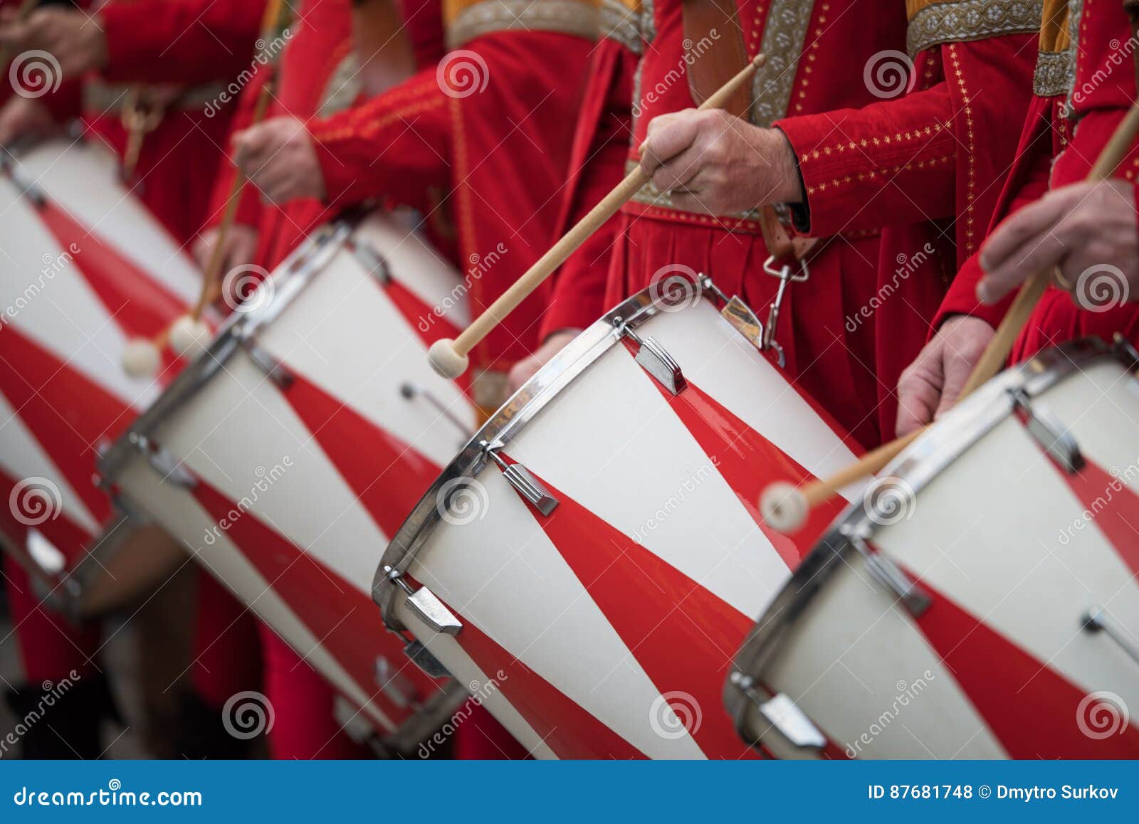 Drummers in Medieval Parade Stock Photo - Image of musical, carnival ...