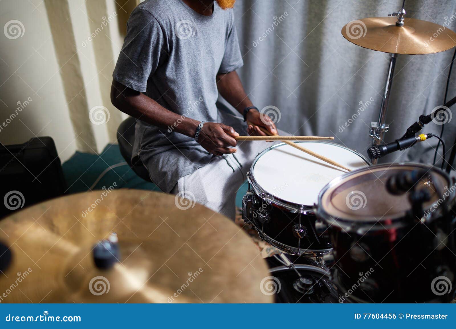 Drumming stock photo. Image of music, professional, cymbal - 77604456