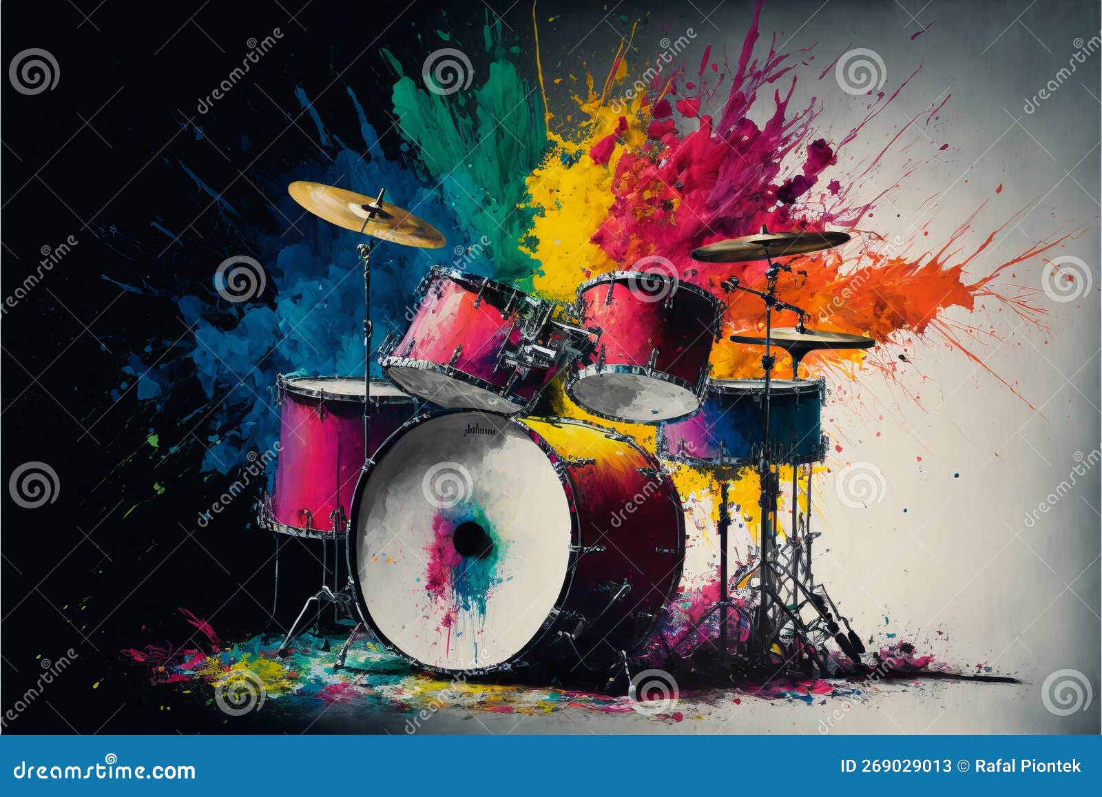 Abstract Drums. Generative AI Stock Image - Image of concert, drummer ...