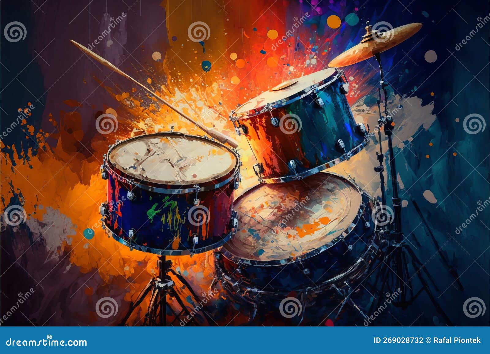 Abstract Drums. Generative AI Stock Photo - Image of drum, musician ...
