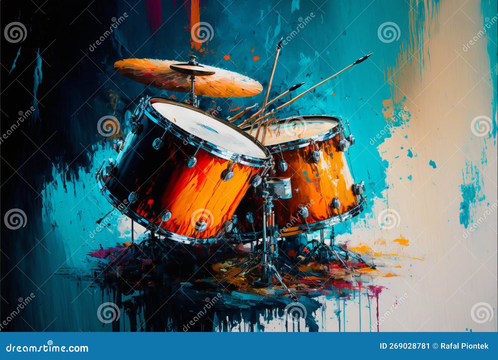 Abstract Drums. Generative AI Stock Image - Image of drum, performance ...