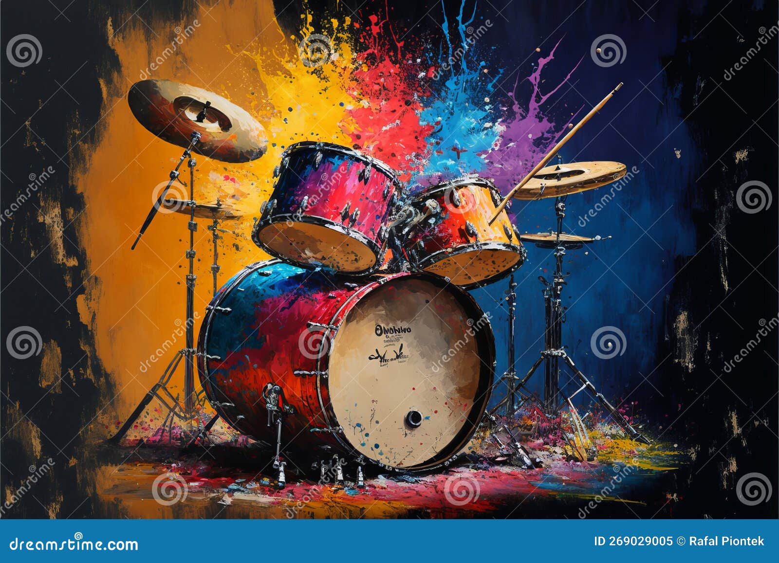 Abstract Drums. Generative AI Stock Image - Image of music, concert ...