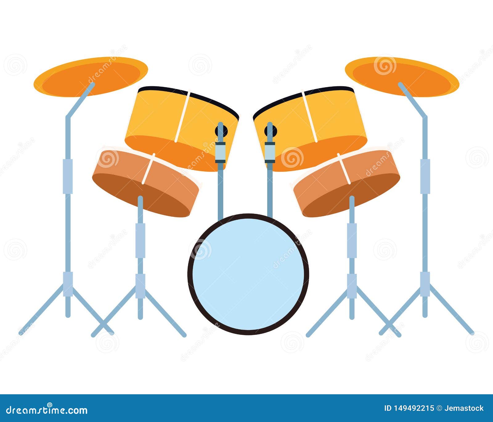 Drums icon cartoon stock vector. Illustration of festival - 149492215