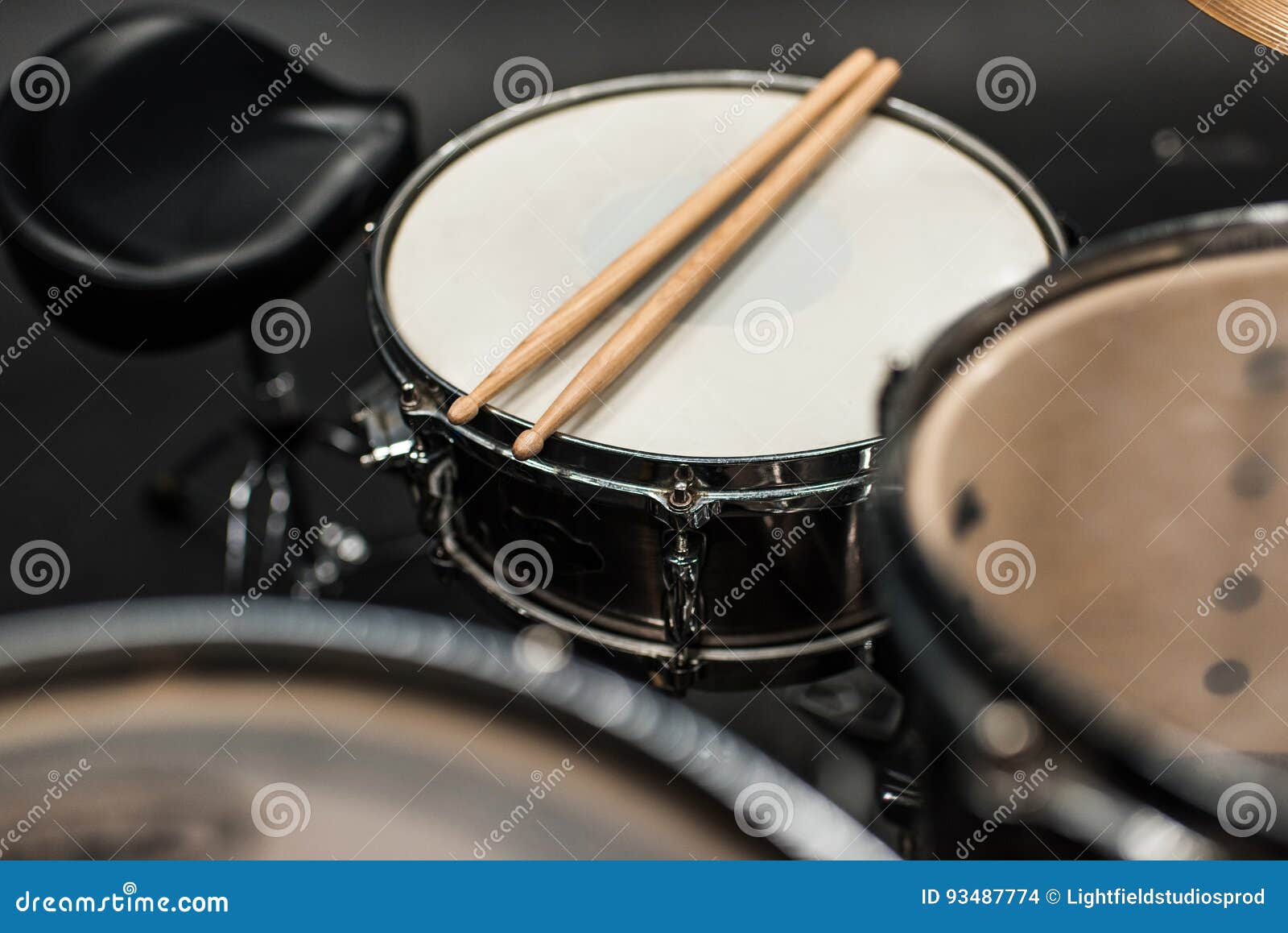 Drums Set for Hard Rock Concert on Stage Stock Photo - Image of modern ...