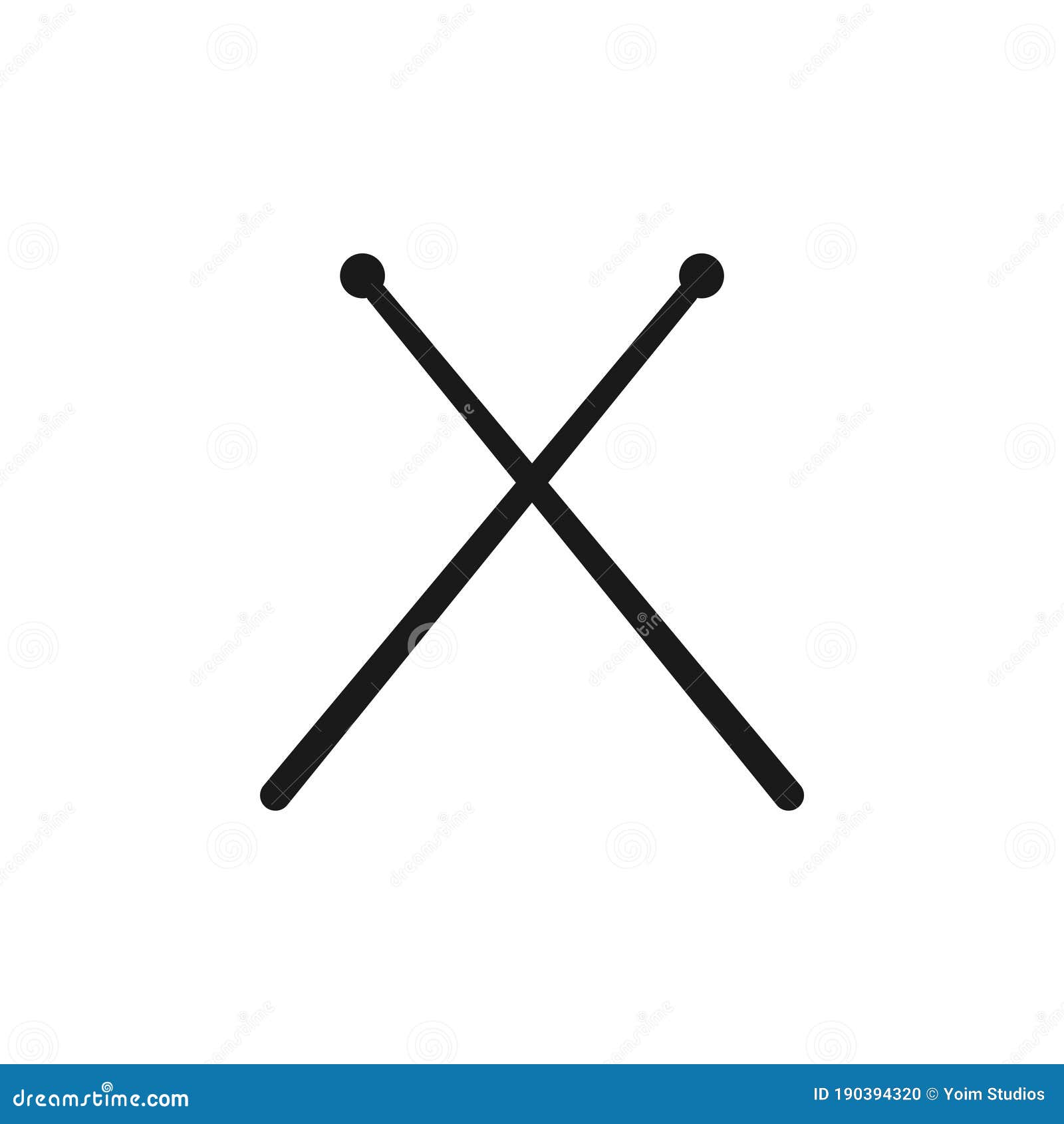 Drumsticks Vector Design Illustration Stock Vector - Illustration of ...