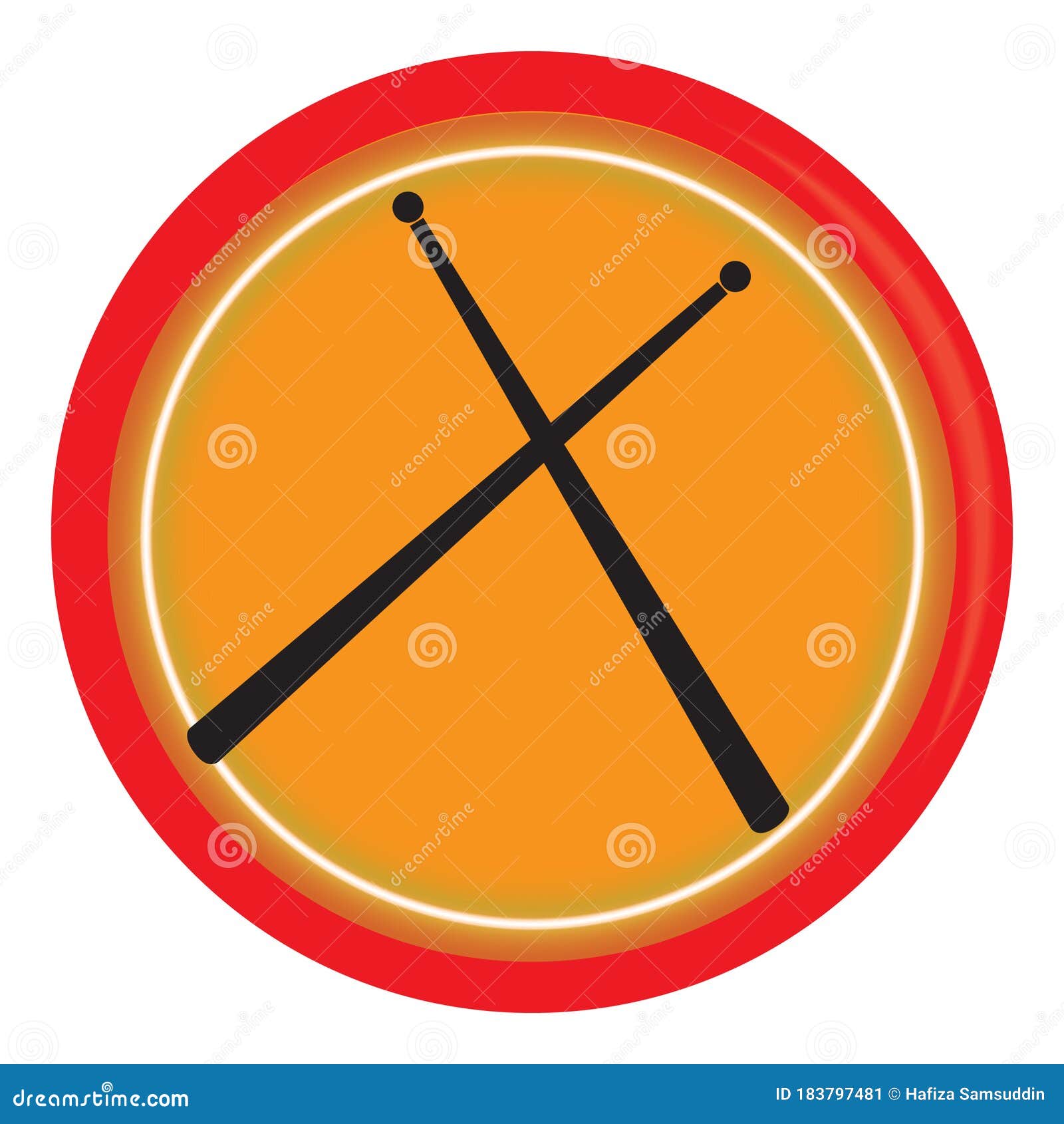 Drumsticks. Vector Illustration Decorative Background Design Stock ...