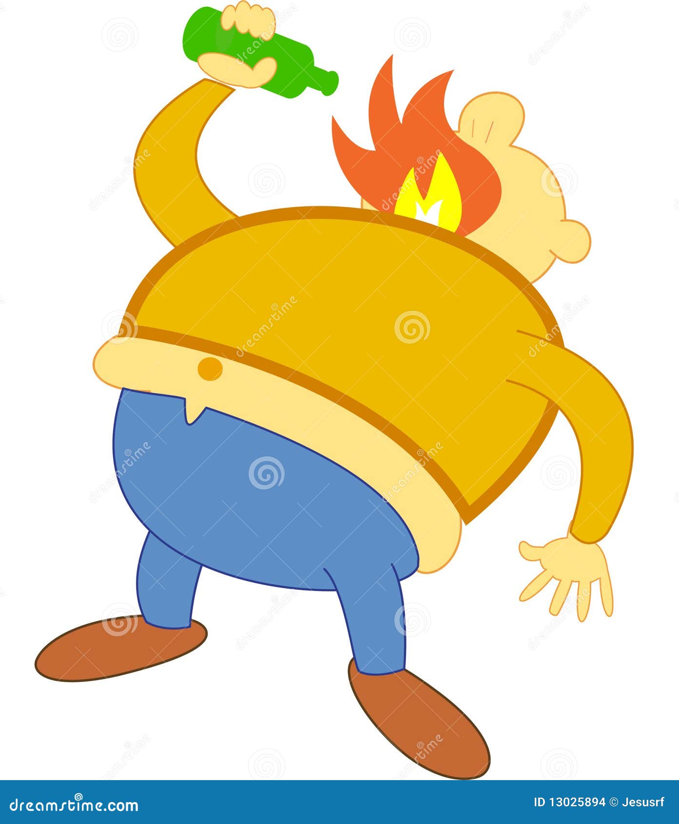 Drunk stock illustration. Illustration of drunk, character - 13025894