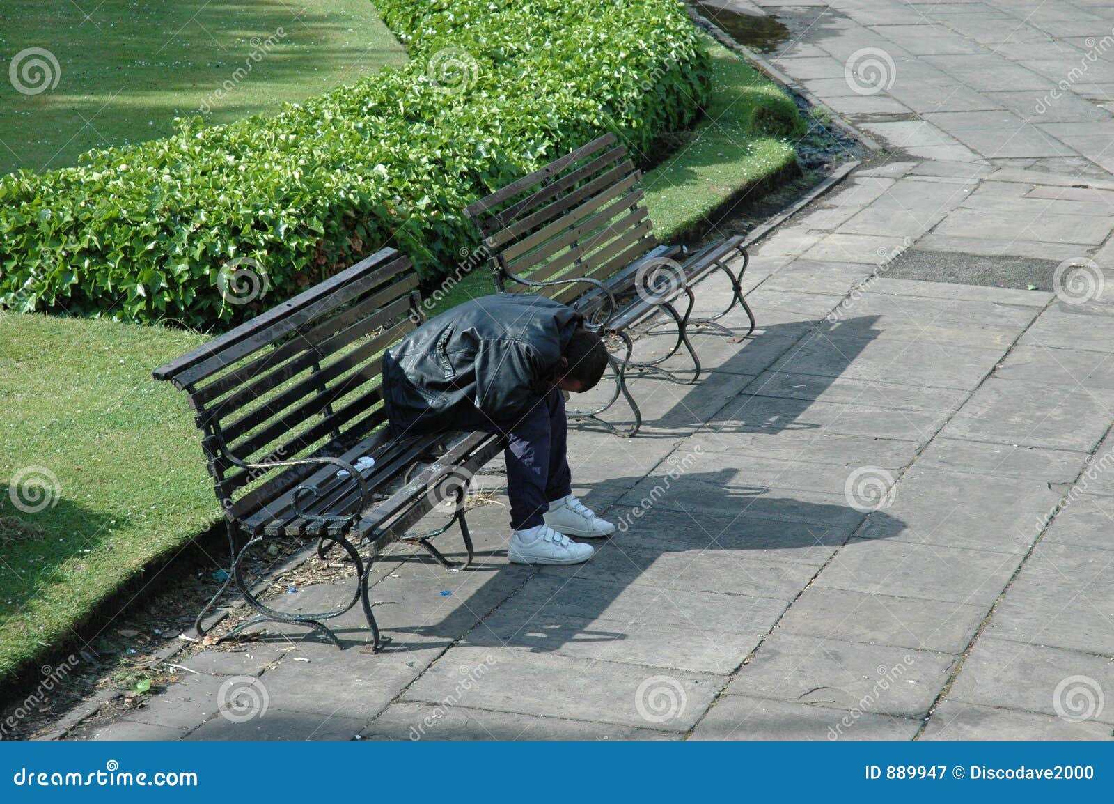 Drunk on a bench stock image. Image of hopeless, alcohol - 889947