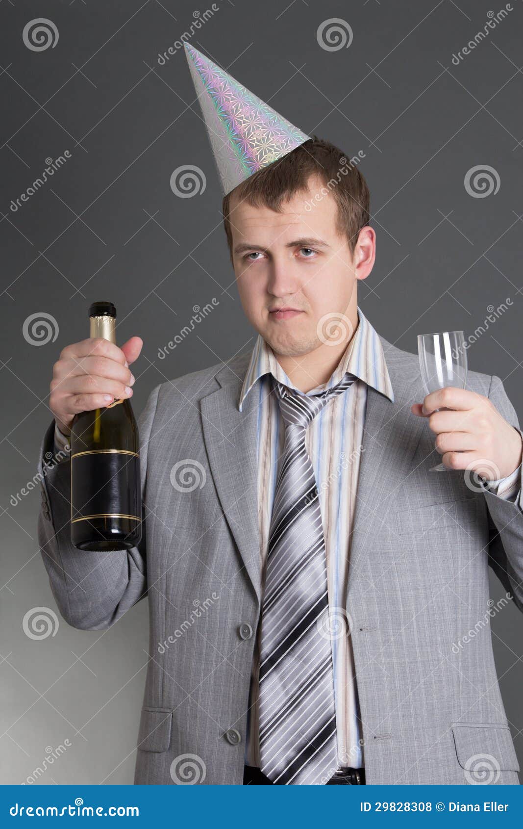 Drunk Businessman at the Birtday Party Stock Photo - Image of caucasian ...