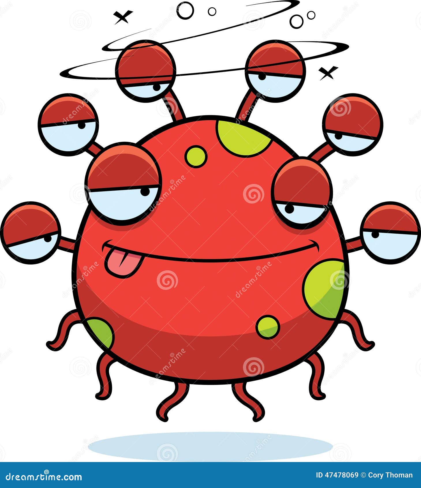 Drunk Cartoon Eyeball Monster Stock Vector - Illustration of tongue ...