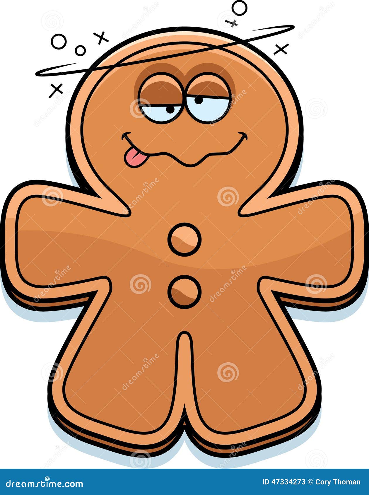Drunk Cartoon Gingerbread Man Stock Vector - Illustration of ...