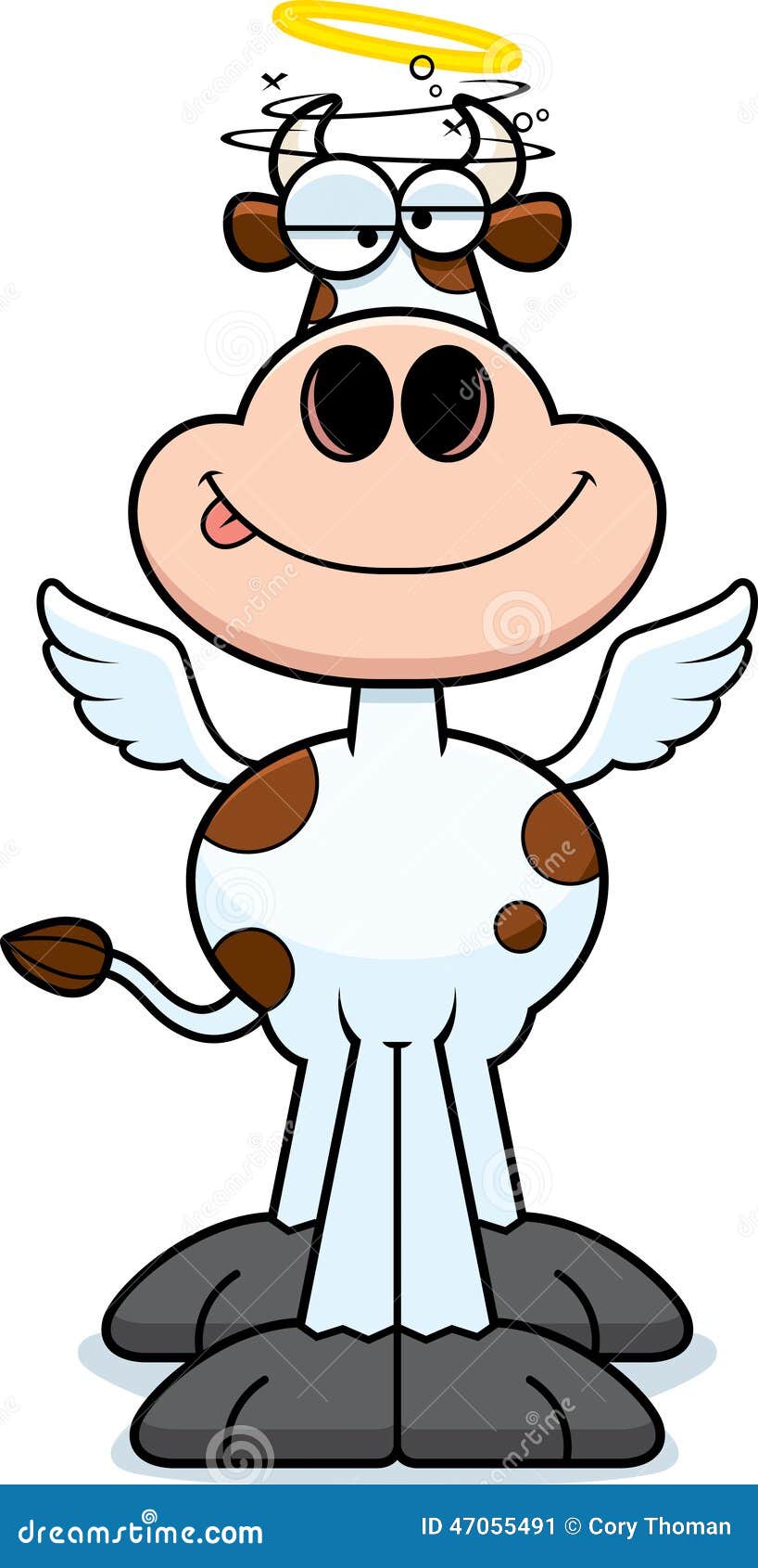 Drunk Cartoon Holy Cow stock vector. Illustration of holy - 47055491