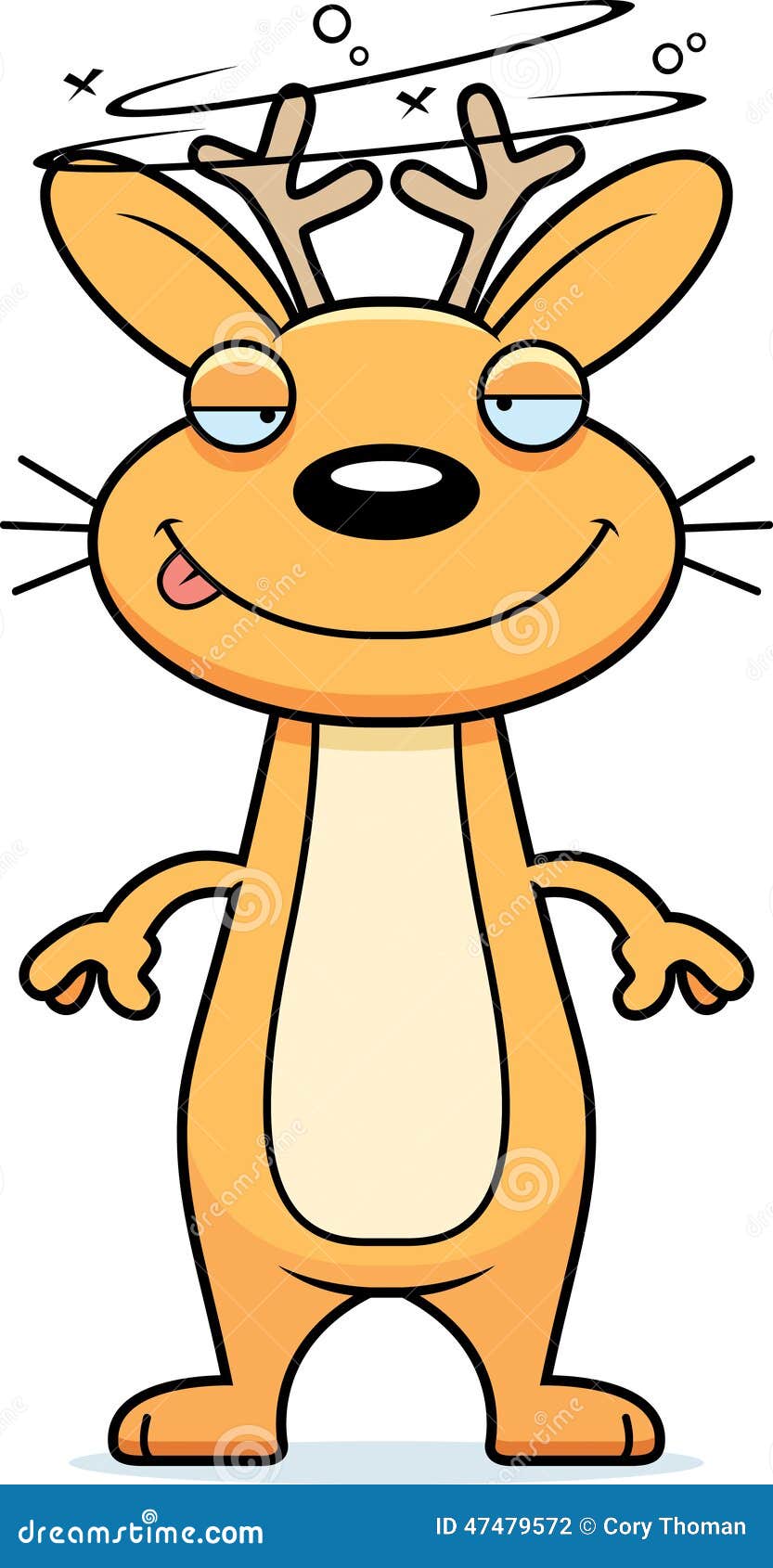 Drunk Cartoon Jackalope stock vector. Illustration of drunk - 47479572