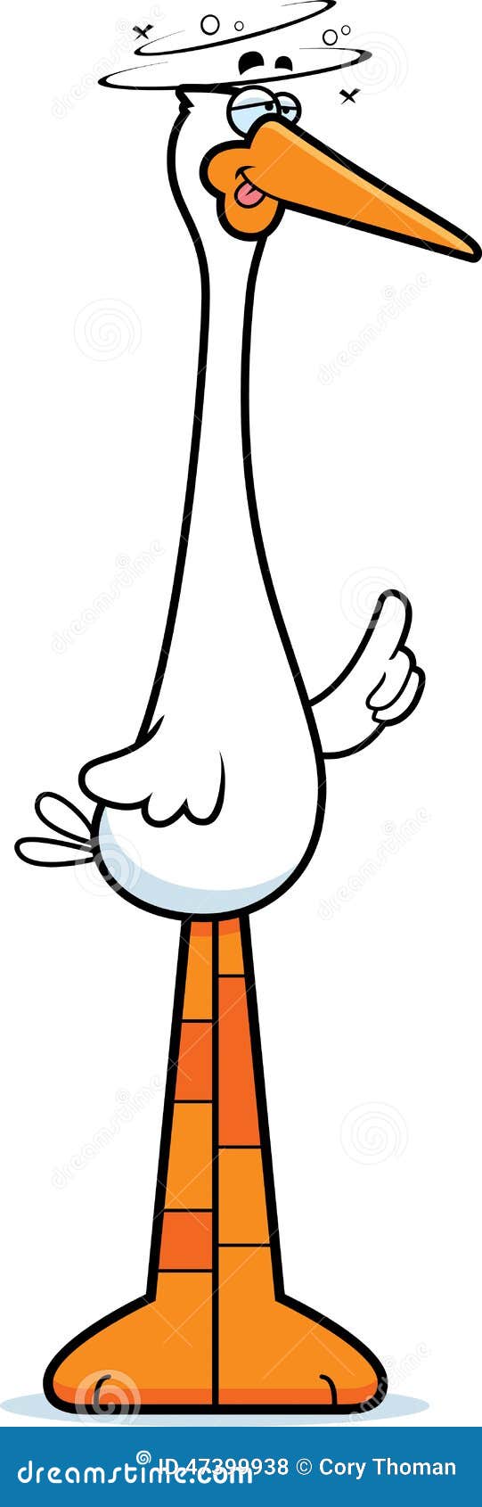 Drunk Cartoon Stork stock vector. Illustration of drunk - 47399938