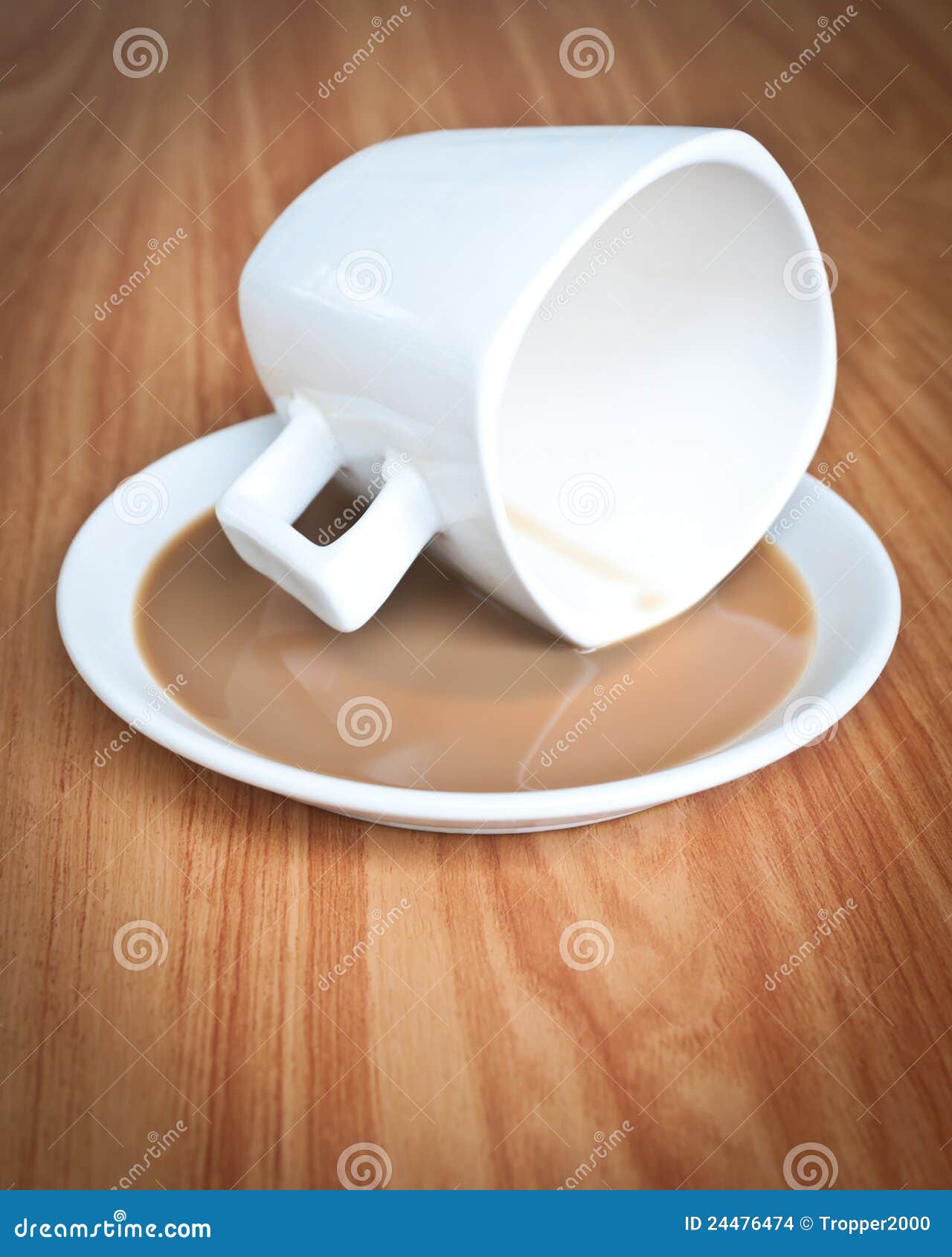 Drunk Coffee cup . stock photo. Image of coffee, saucer - 24476474