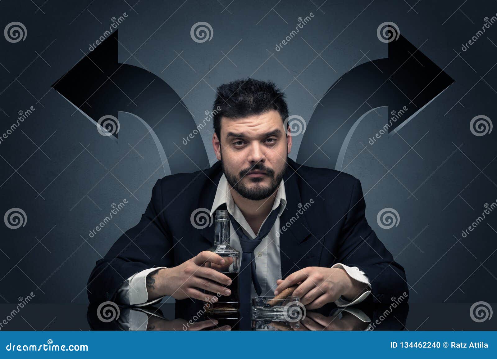 Drunk Man Sitting at Table with Arrows Around Stock Photo - Image of ... Drunk Man Sitting at Table with Arrows Around Stock Photo - Image of ...