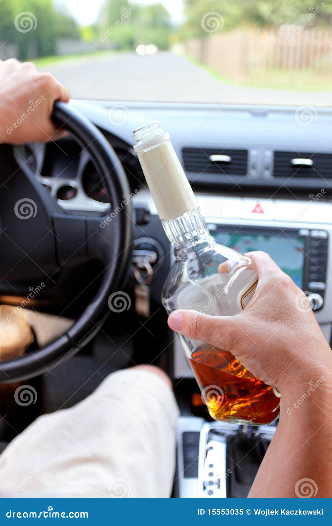 Drunk Driver on a Rural Road Stock Image - Image of cockpit, driver ...
