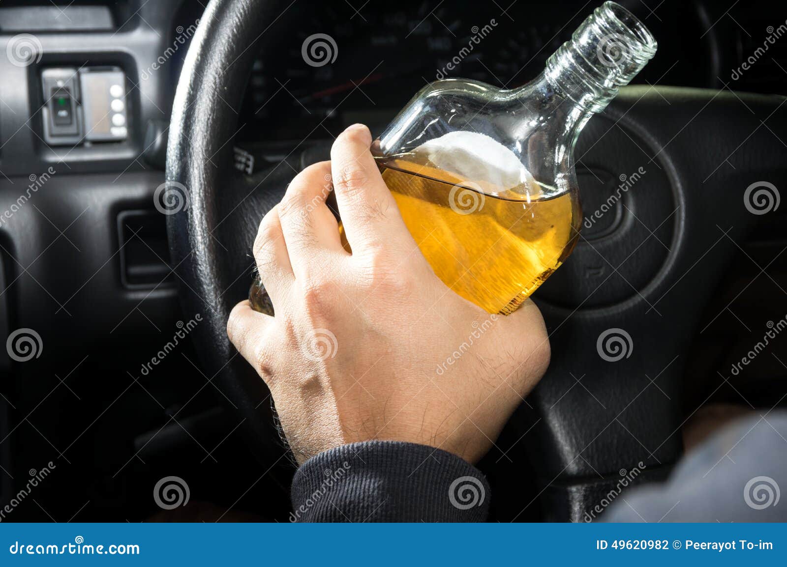 Drunk Driver,social Problem Concept. Stock Photo - Image of whiskey ...